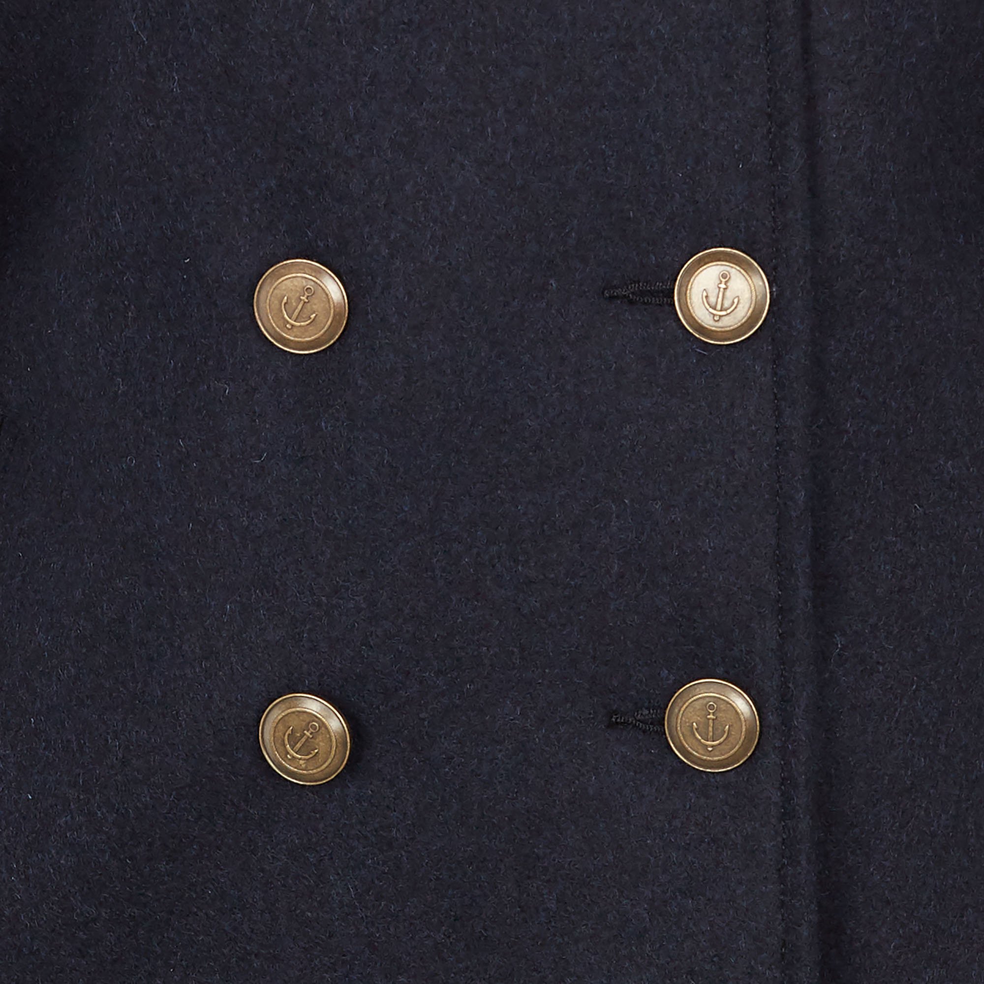 Wool Coat With Tailored Collar Rich Navy Armor Lux - Women | Place des ...