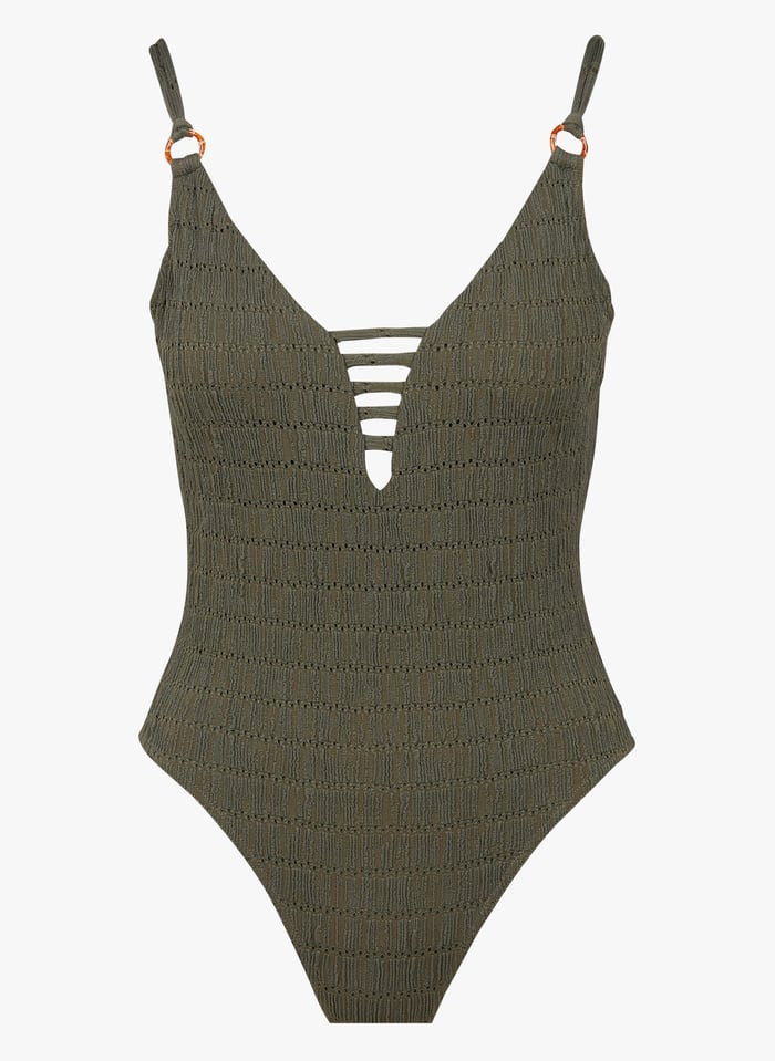 One Piece Swimsuit Kaki Banana Moon Women Place Des Tendances