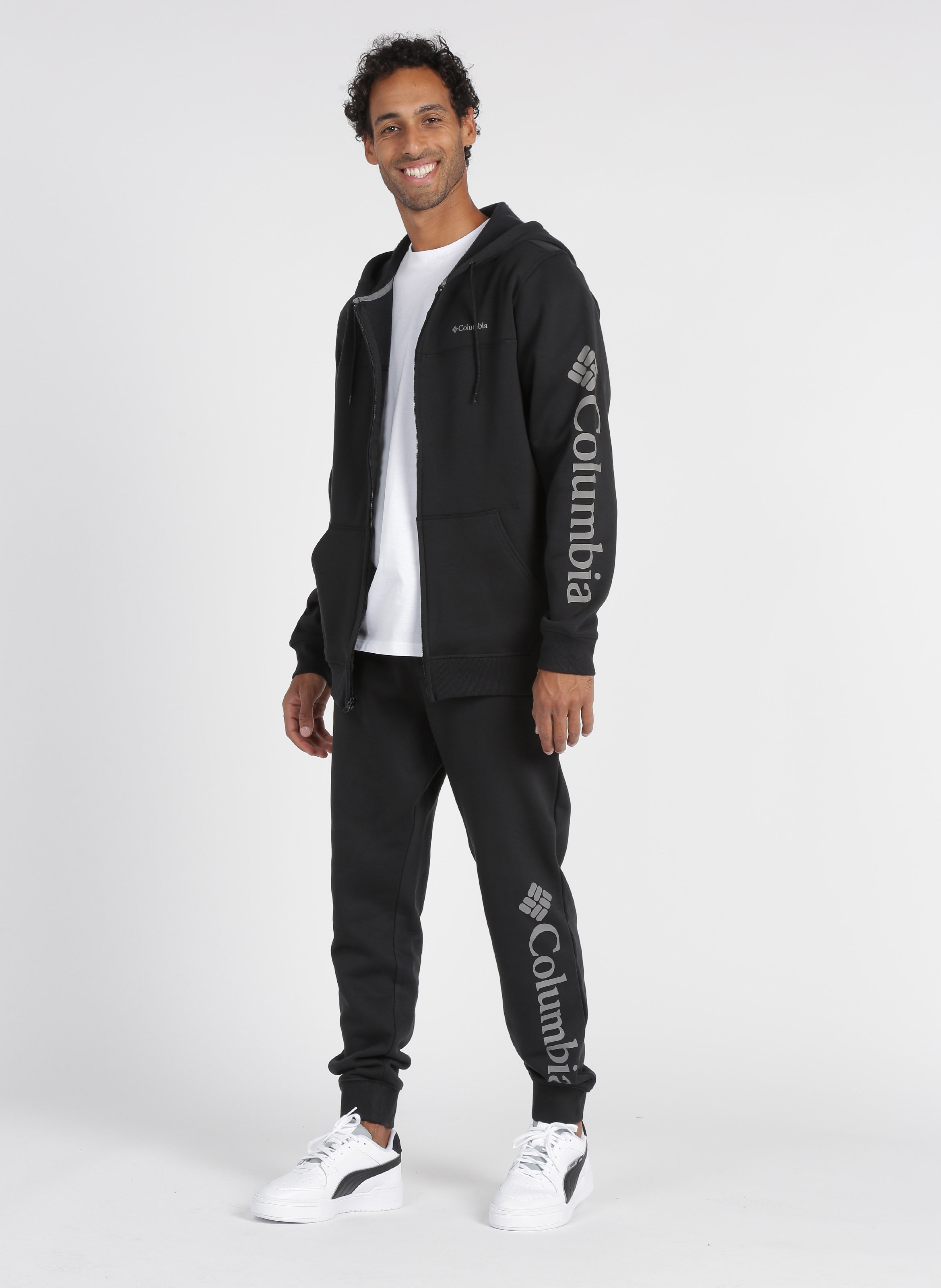 Screen-printed Cotton-blend Track Pants Black, City Grey Columbia - Men ...