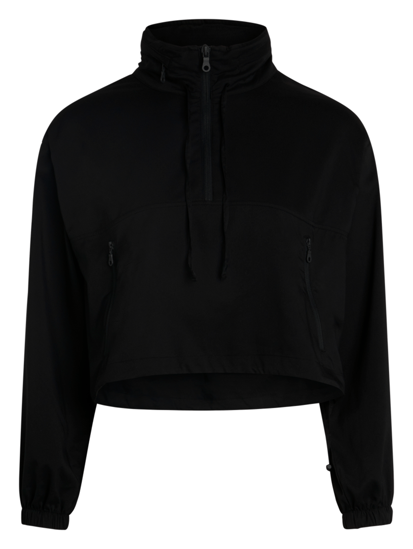 Hummingbird Hooded Waterproof Windbreaker Black Girlfriend Collective ...