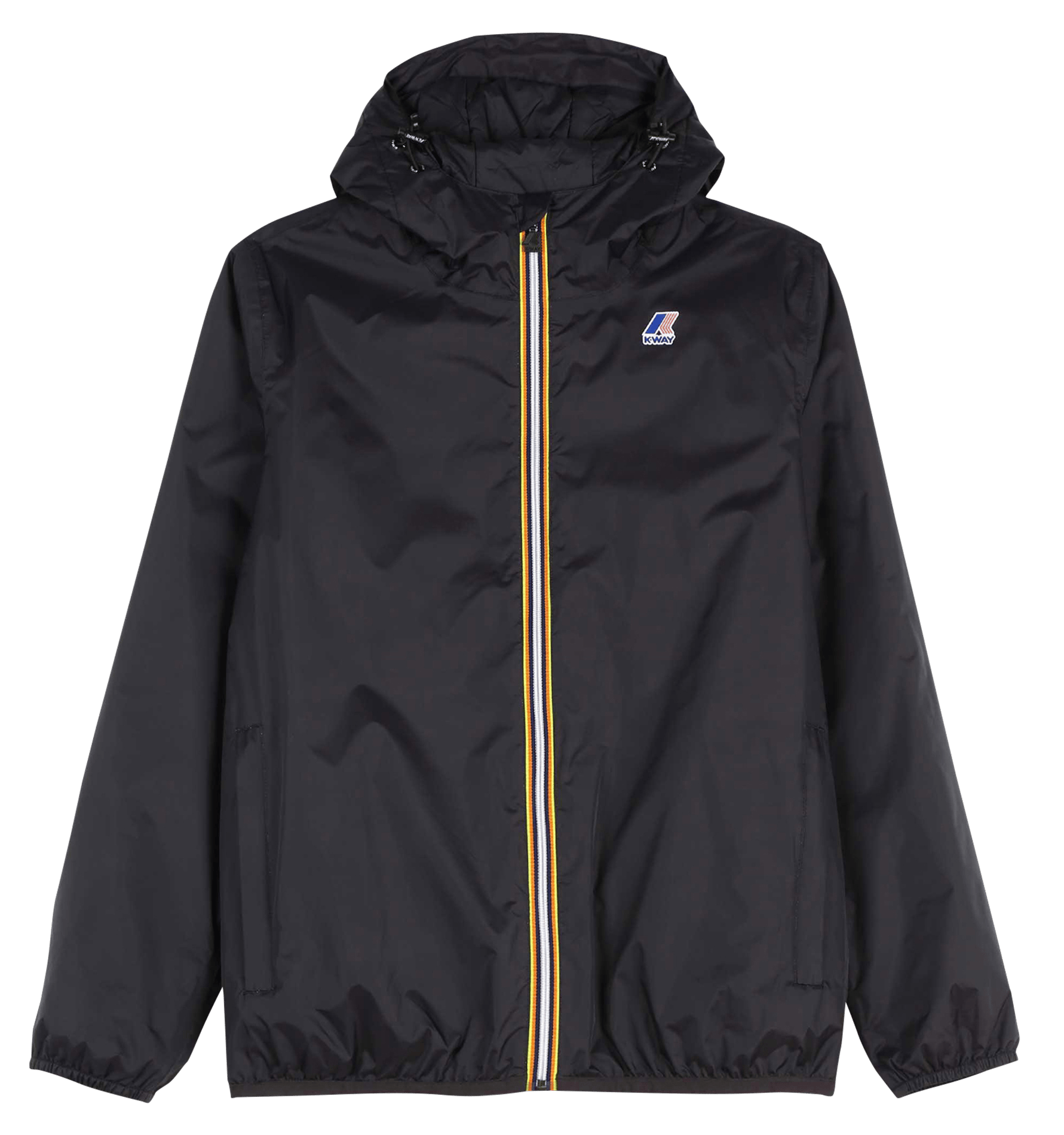 K-way Hooded Zip-up Jacket Pure Black K-way - Women - K00BEI0-USY-PURE ...
