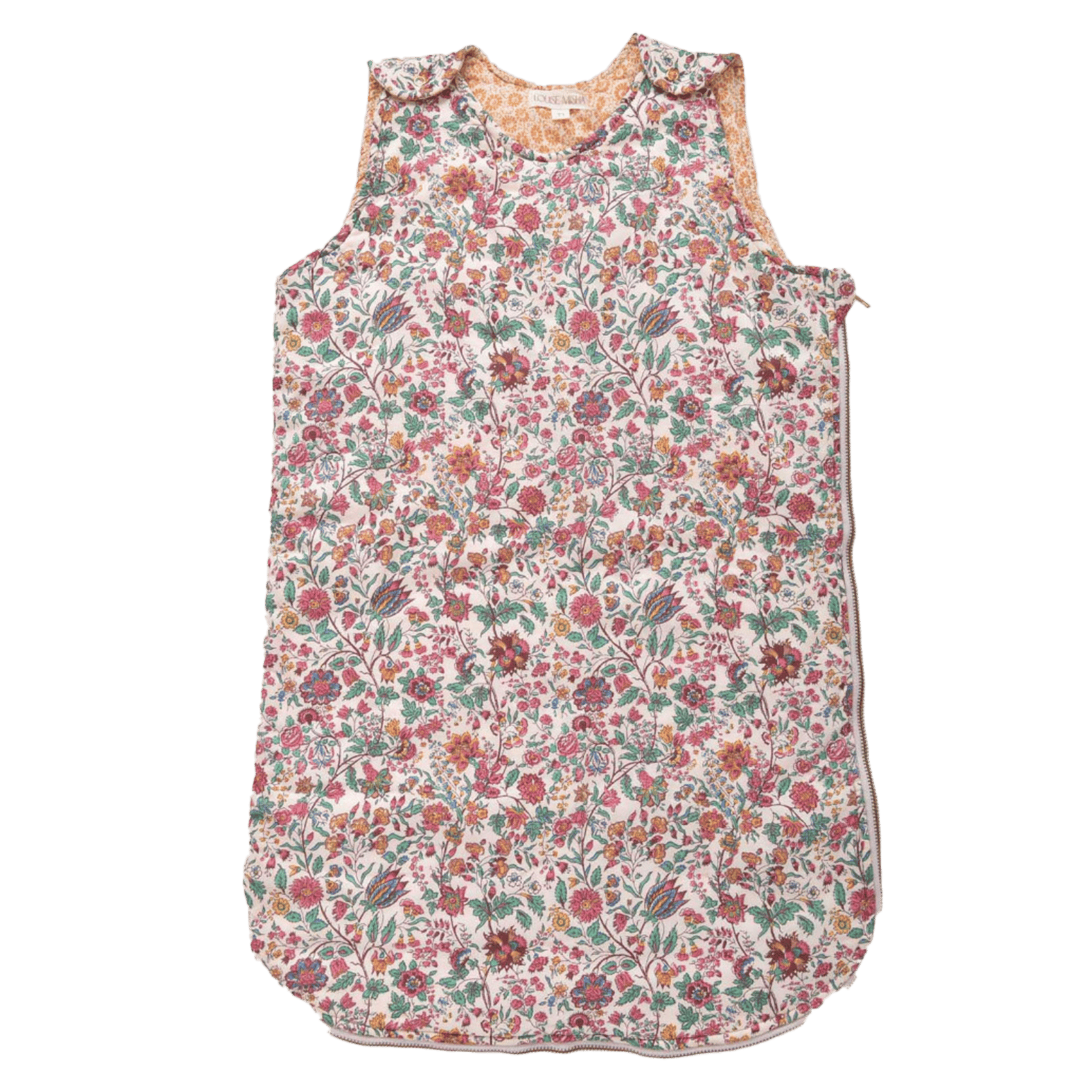 Floral Print Quilted Cotton Sleeping Bag Cream Savage Garden Louise ...