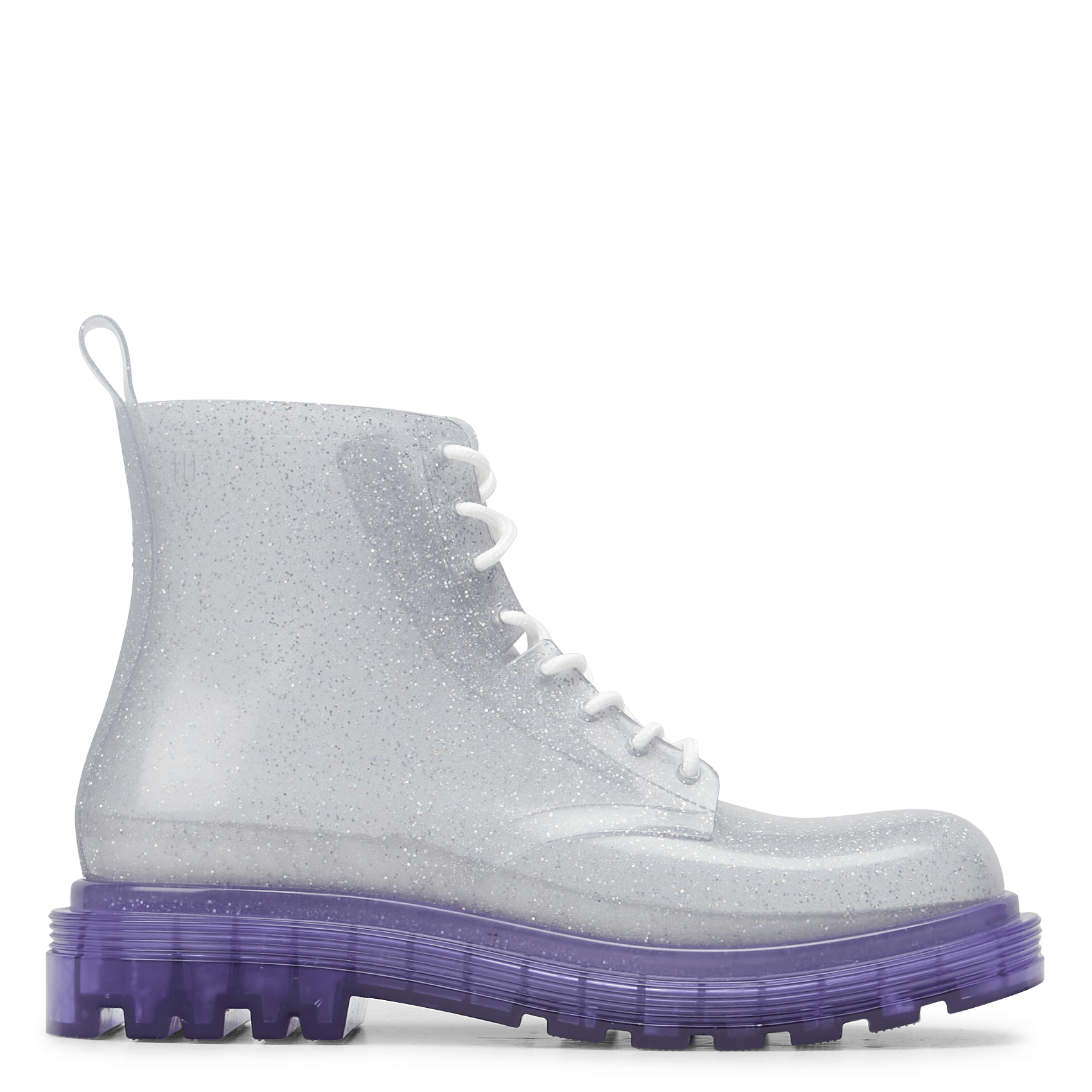 Pvc Ankle Boots Lilac-silver Glitter Melissa - Women | Place des Tendances