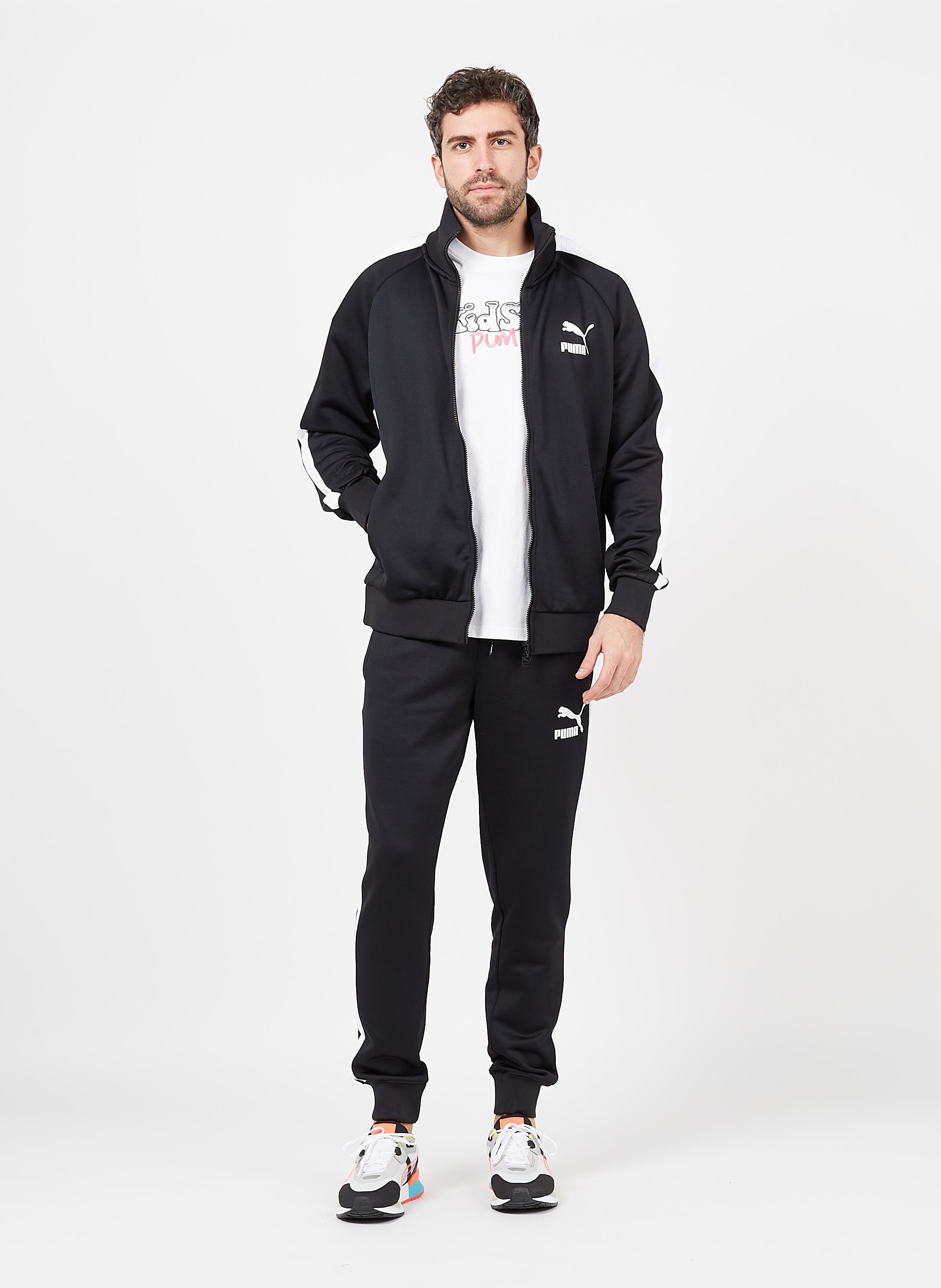 Sale Zip-up High-neck Track Jacket Puma Black Puma - Men | Place des ...