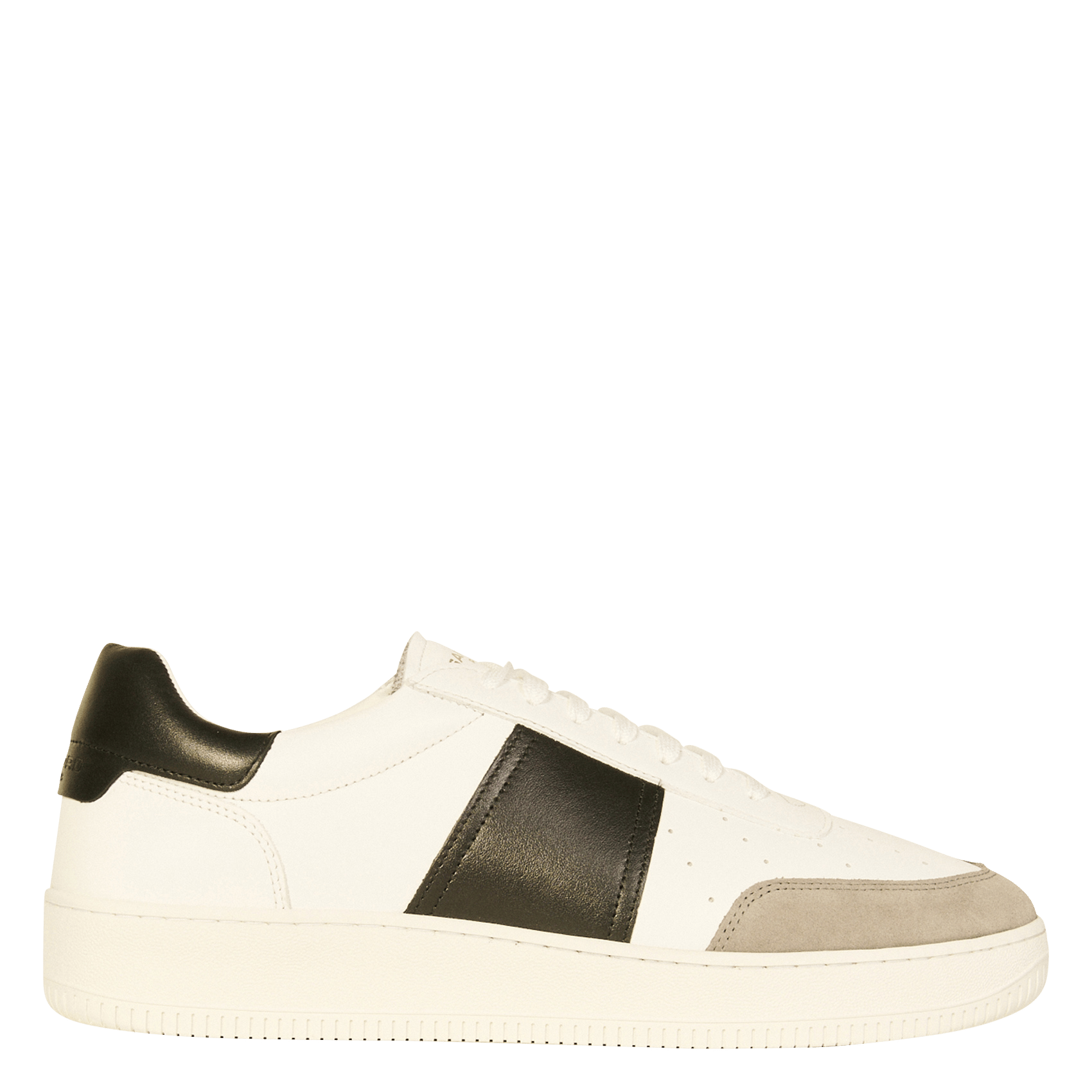 Leather Low-top Sneakers Blanc Sandro - Men | Place des Tendances