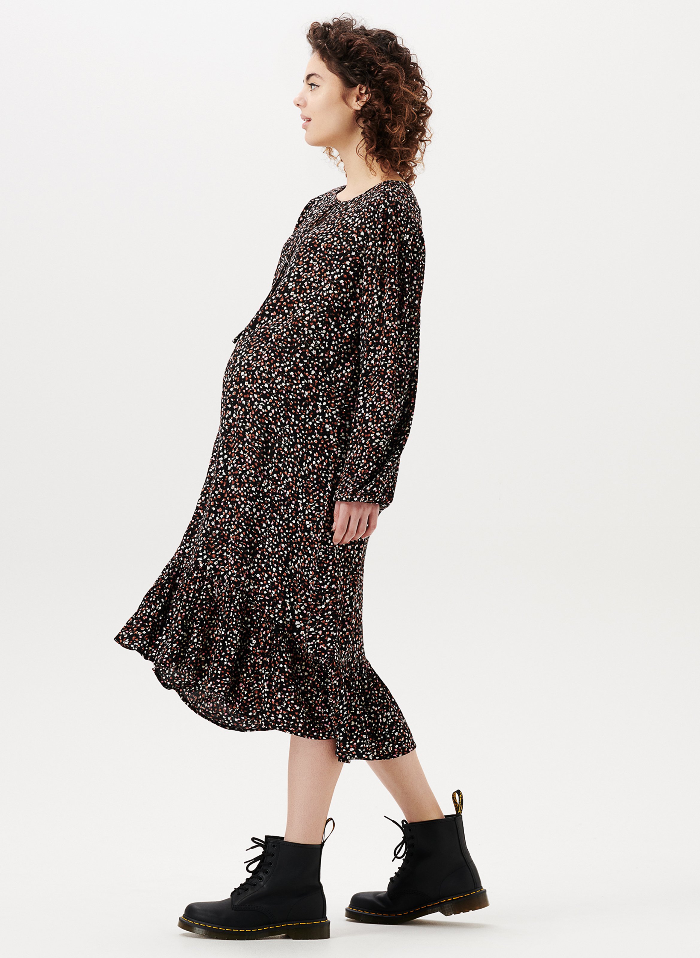 Long Maternity Dress Noir Supermom - Women | Place des Tendances