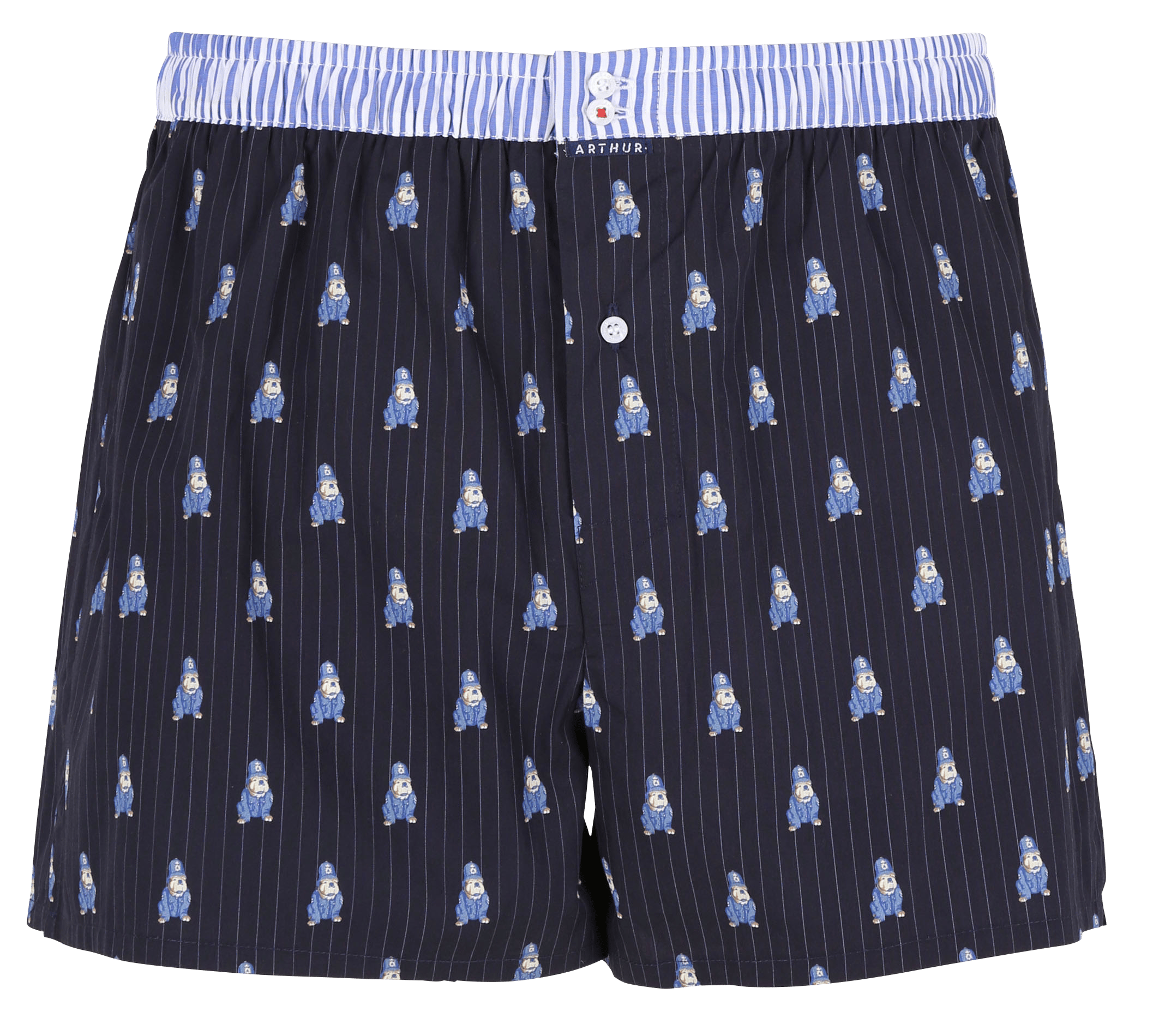 Caleçon Imprimé En Coton Marine Arthur - Homme | Place des Tendances