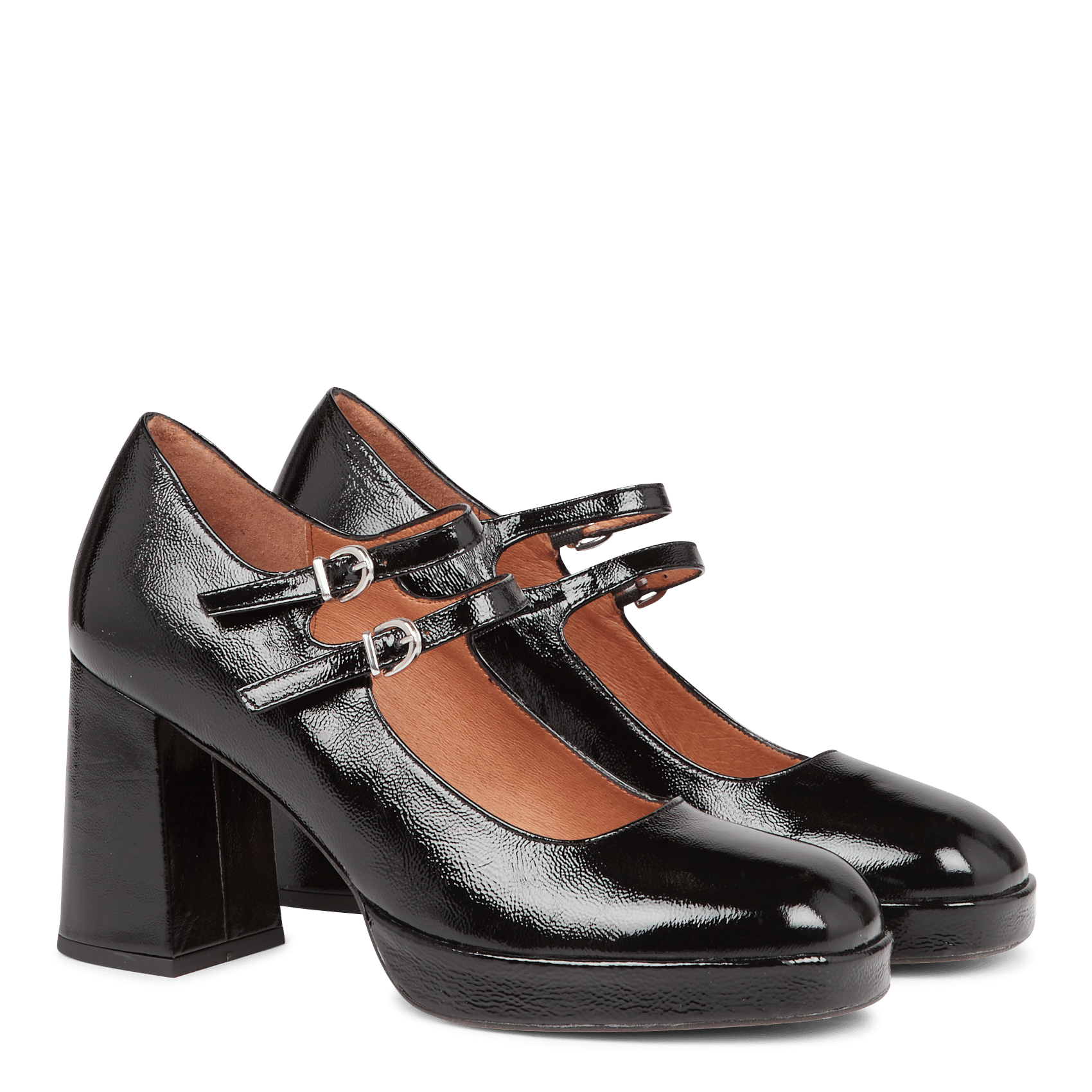 Babies En Cuir Verni Noir Jonak - Femme | Place des Tendances