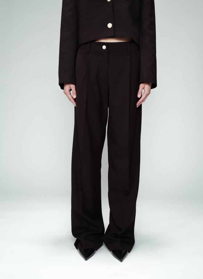 Wide Trousers Noir Grace Et Mila - Women - OSCAR_22807-NOIR-NOIR ...