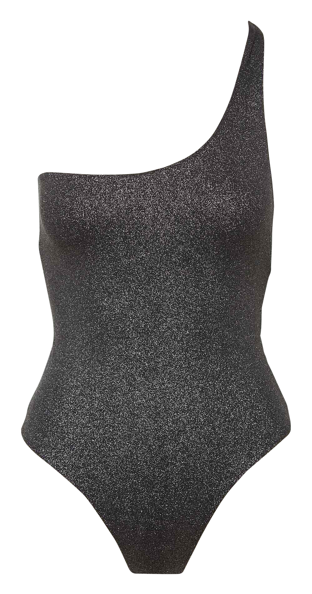 Maillot De Bain 1 Pièce Asymétrique à Paillettes Aria Black Beliza ...