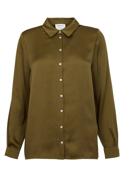 Chemise Col Classique Satinée Carla Tilleul Maison 123 - Femme ... Chemise Col Classique Satinée Carla Tilleul Maison 123 - Femme ...