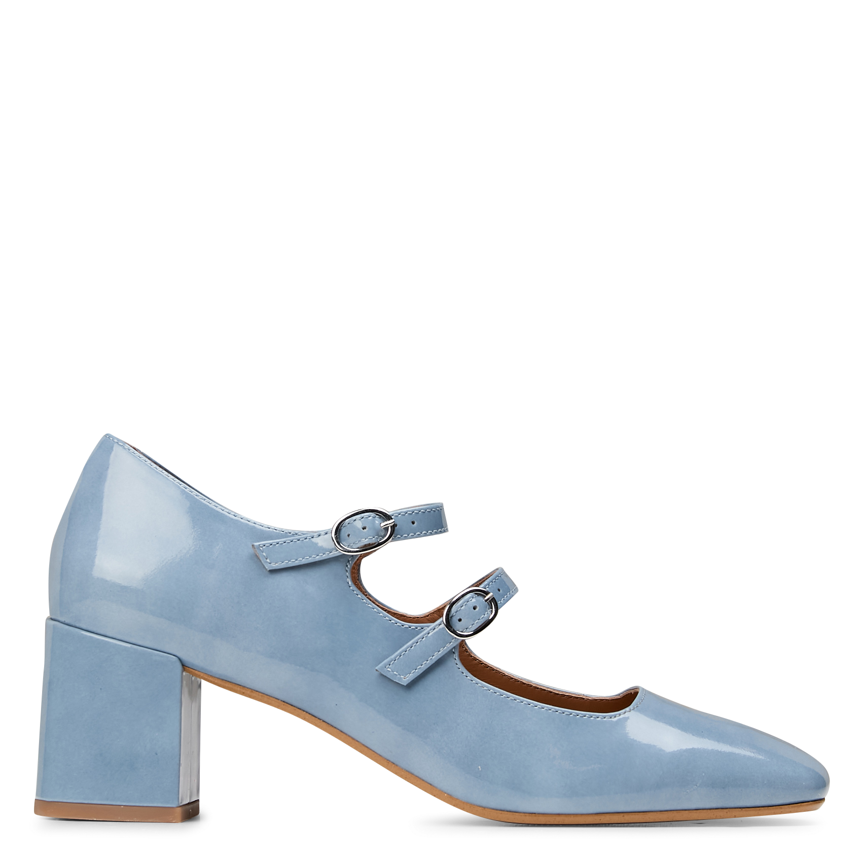 Babies en cuir verni Irving Ver bleu ciel Mellow Yellow - Femme 16 38 ...