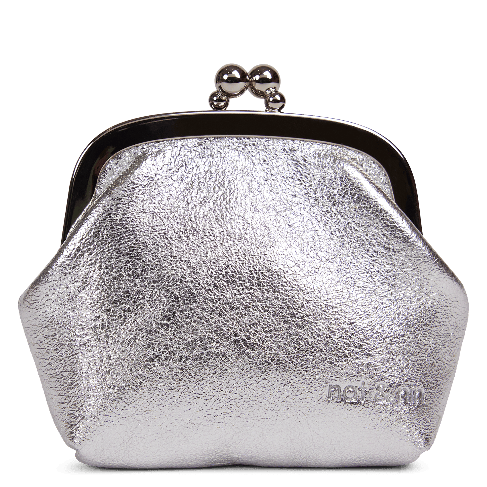 Leather Coin Purse Aqua Silver Nat & Nin - Women - BIBI-AQUA SILVER ...