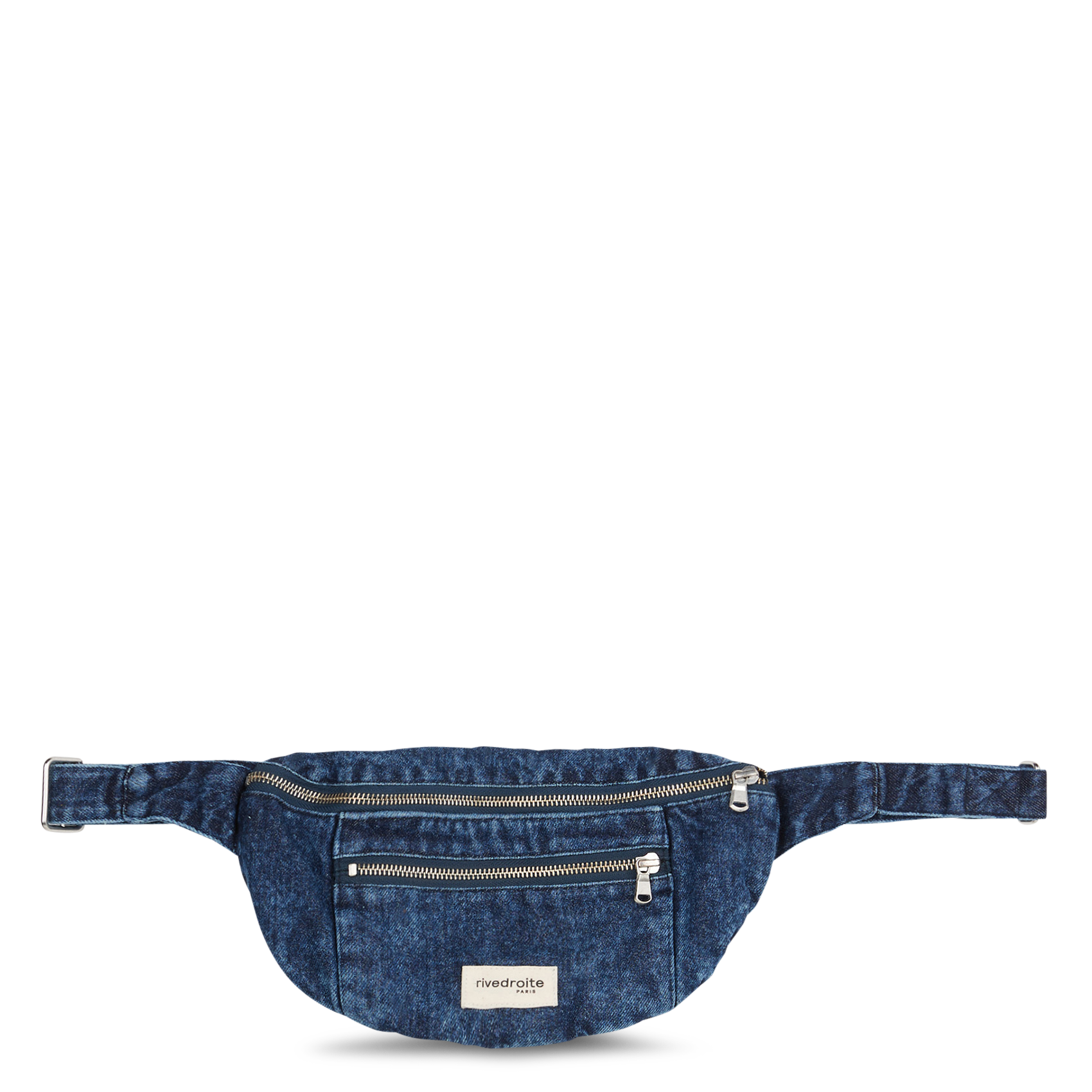 Sac banane en coton recyclé Orsel Aged denim Rive Droite Paris - Femme ...