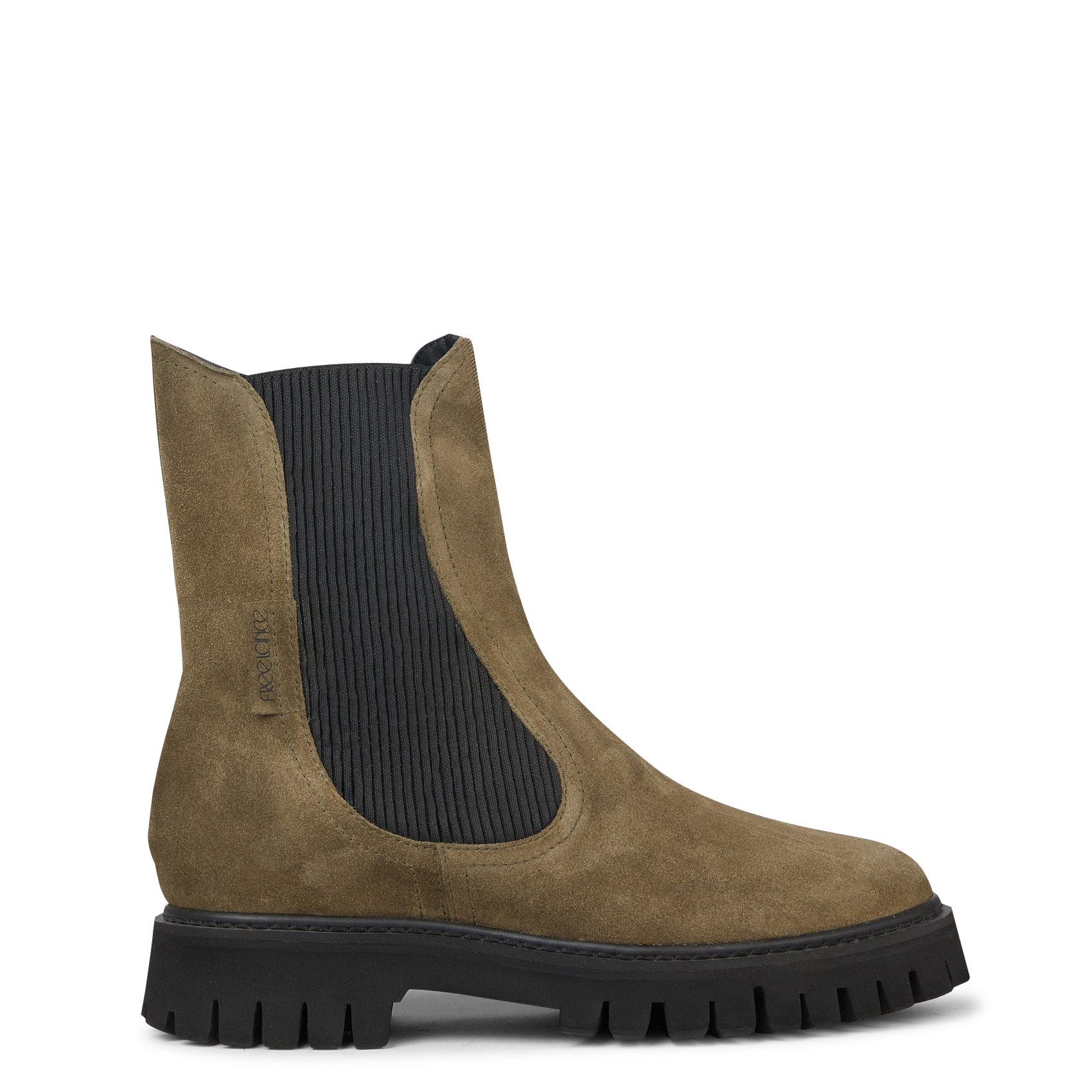 Suede Leather Ankle Boots Kaki Free Lance - Women - N3PNCV04-41-KAKI ...