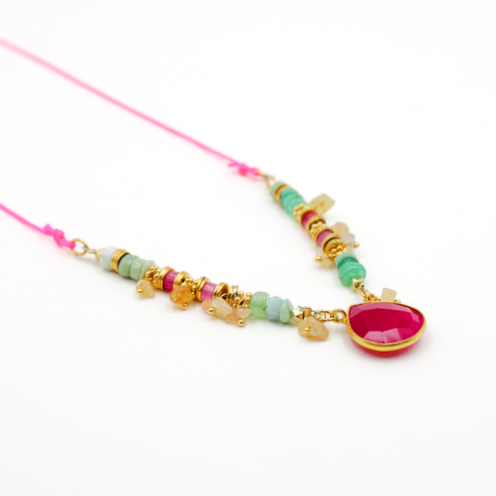 Collier cordon heishi et goutte - frida DorÉ L'atelier Des Dames - Femme 25SS61 | Place des ...