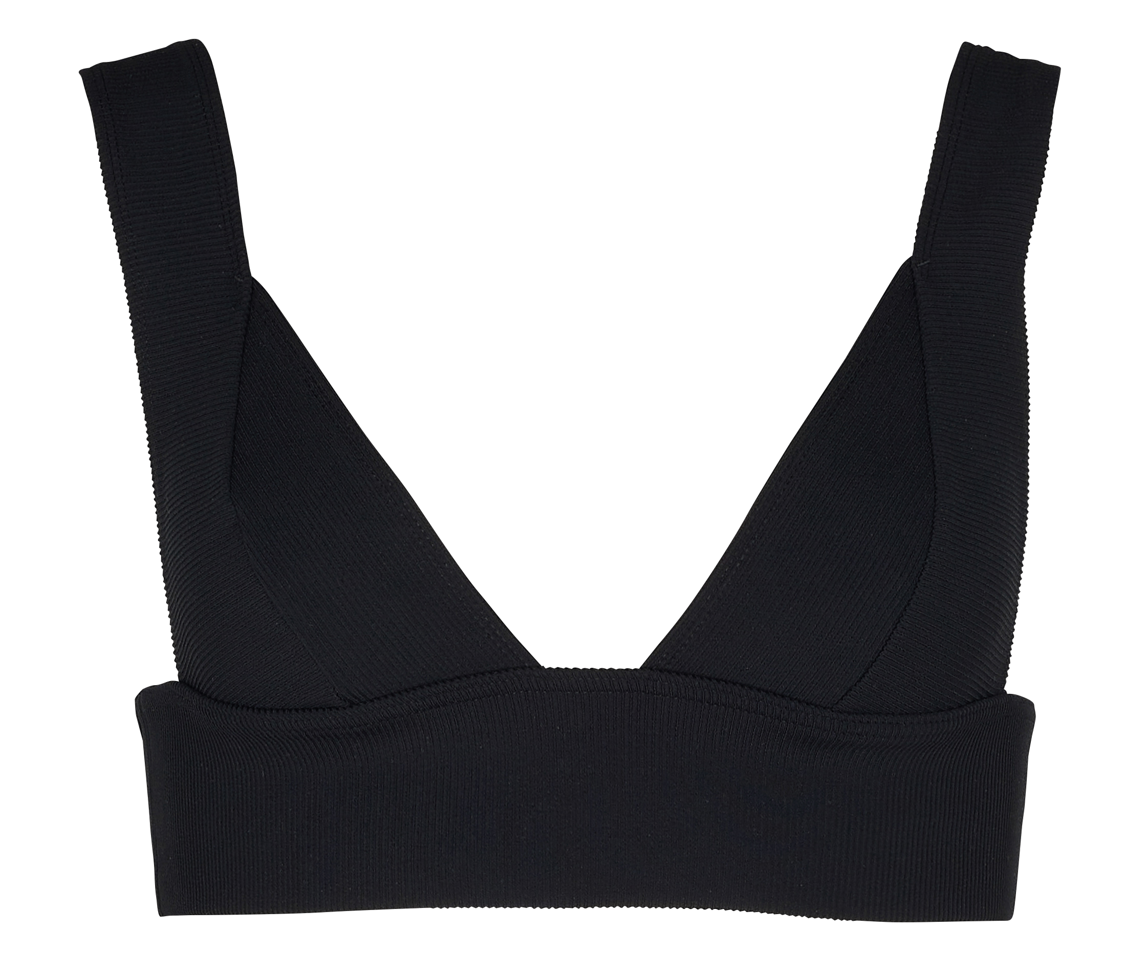 Ribbed Knit Bralette Noir Noo - Women | Place des Tendances