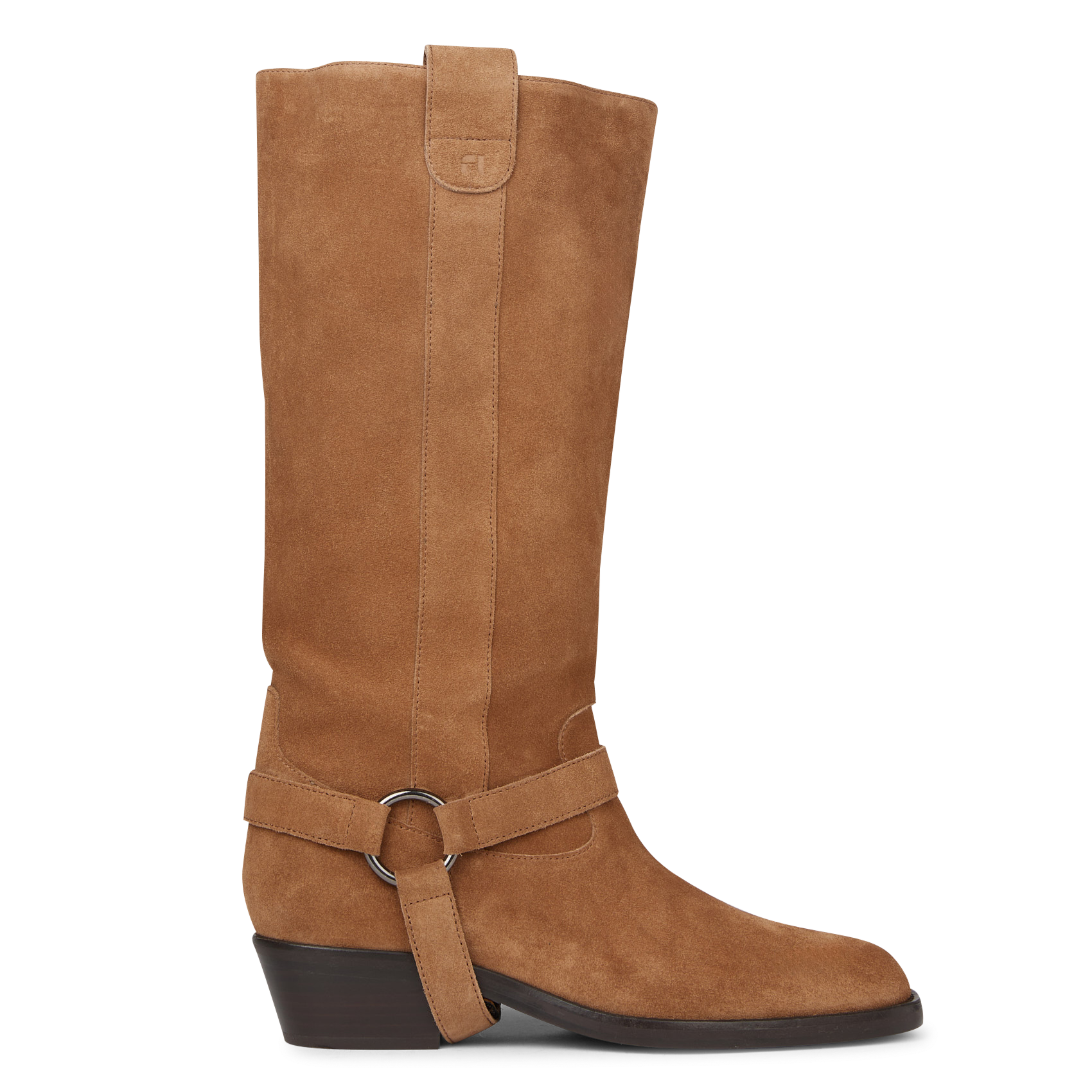 Western harness suede leather boot Brun Free Lance - Women N3VNCV01 ...