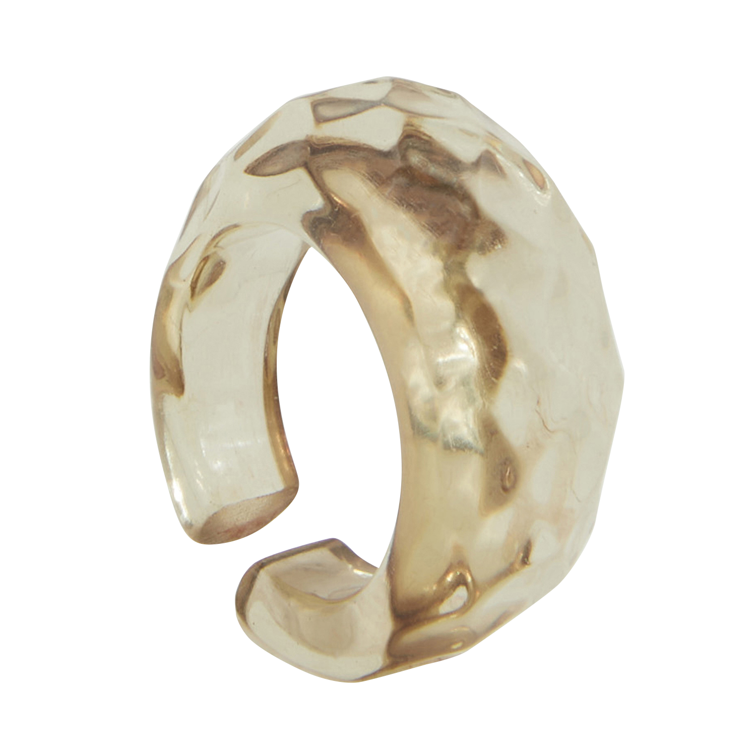 Faceted Round Ring Toffee Transparent Feeka - Women - 6BGE0128-07149 ...