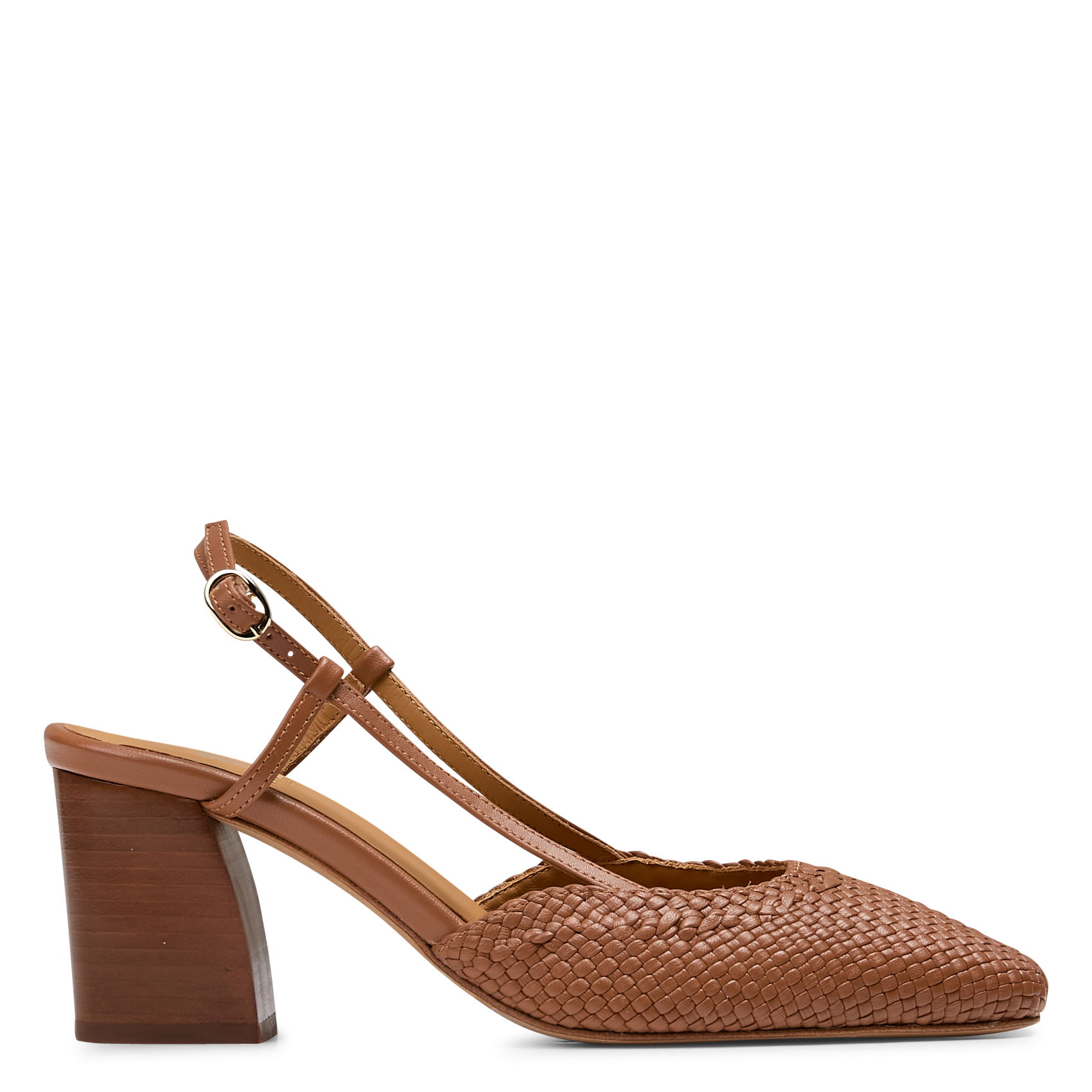 Leather slingbacks Camel Bobbies - Women MADARA | Place des Tendances