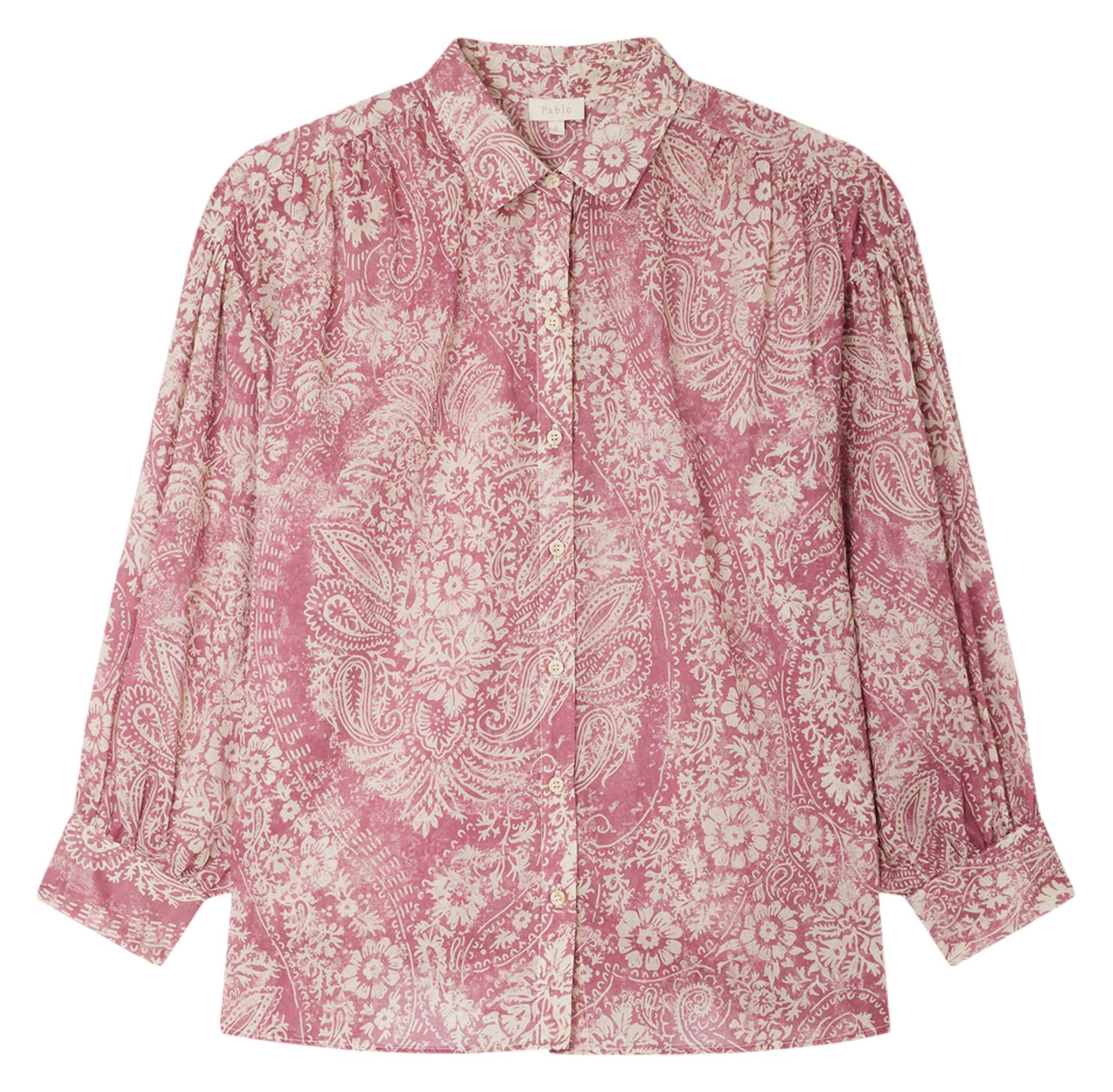 Straight Cotton Shirt With Classic Collar Bois De Rose Pablo - Women ...