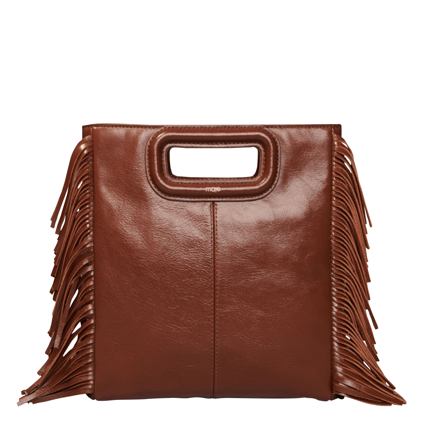 Sac bandoulière en cuir Marron Maje - Femme MFASA01201 | Place des ...