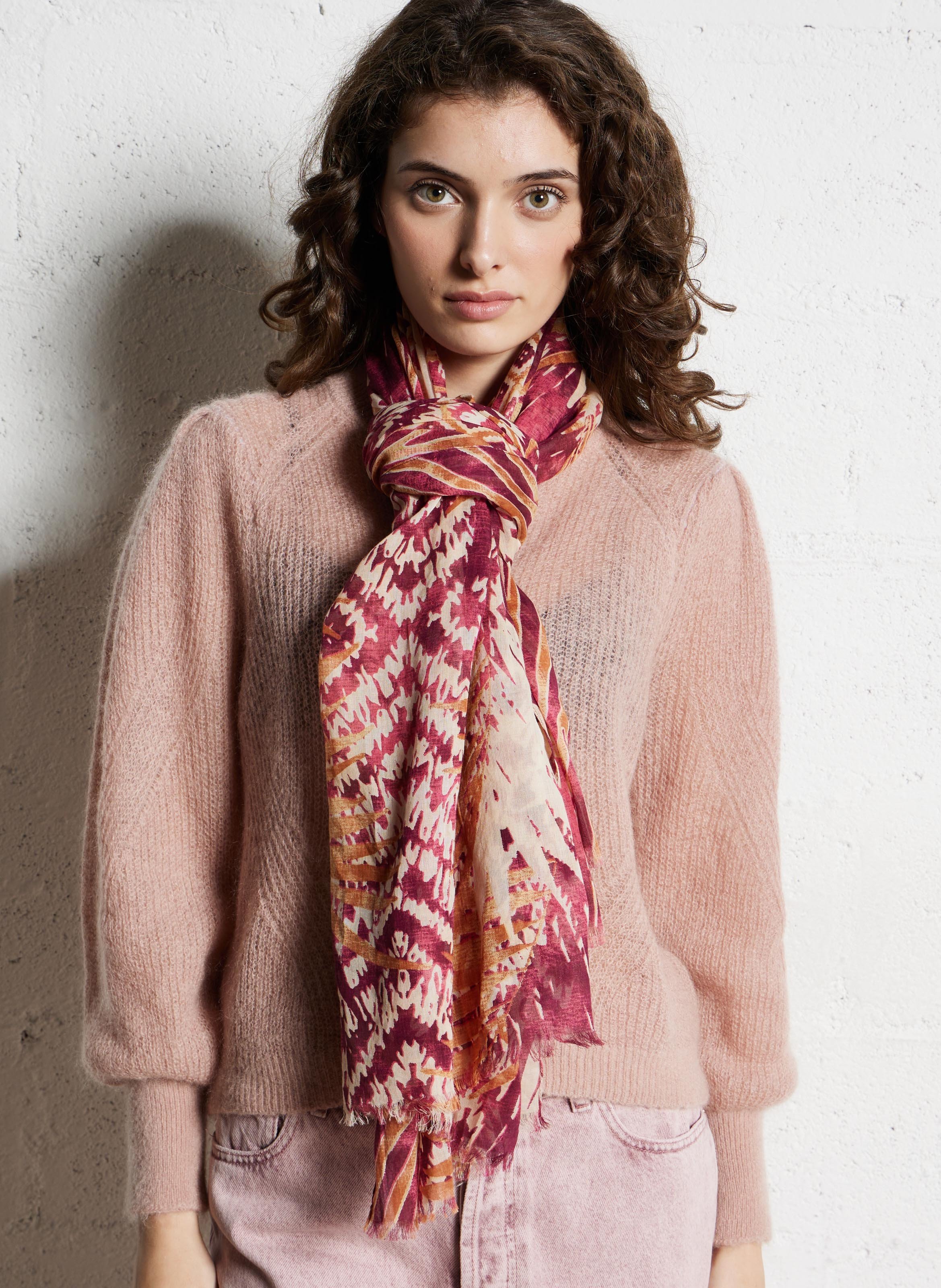 Cotton floaty scarf Mult Au Printemps Paris - Women 66518400 | Place ...