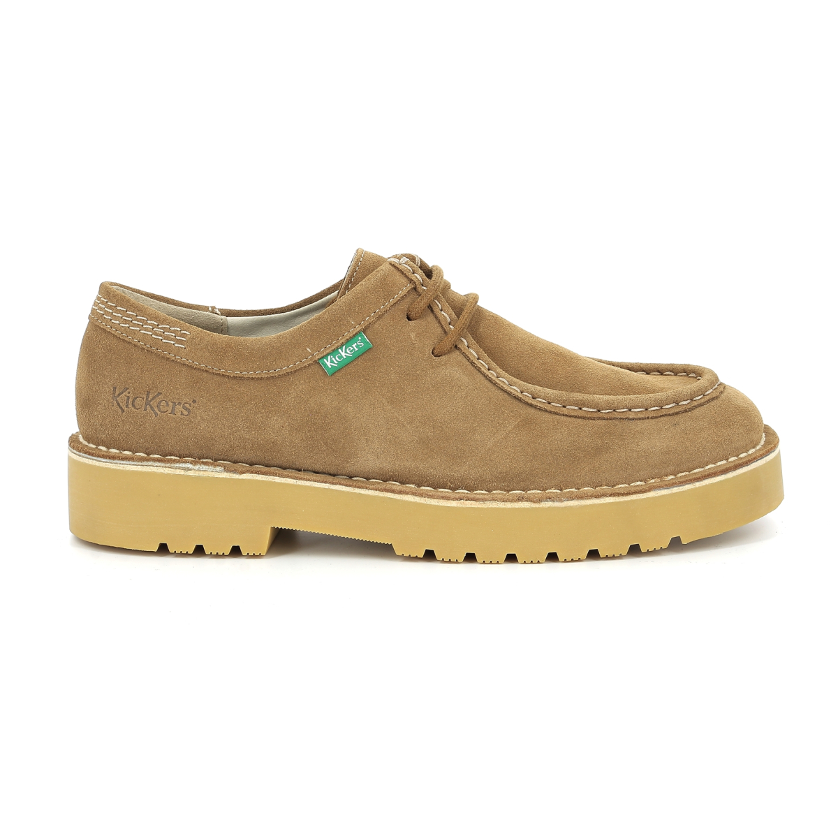 Leather derby shoes Camel Kickers - Men 961120-60 | Place des Tendances