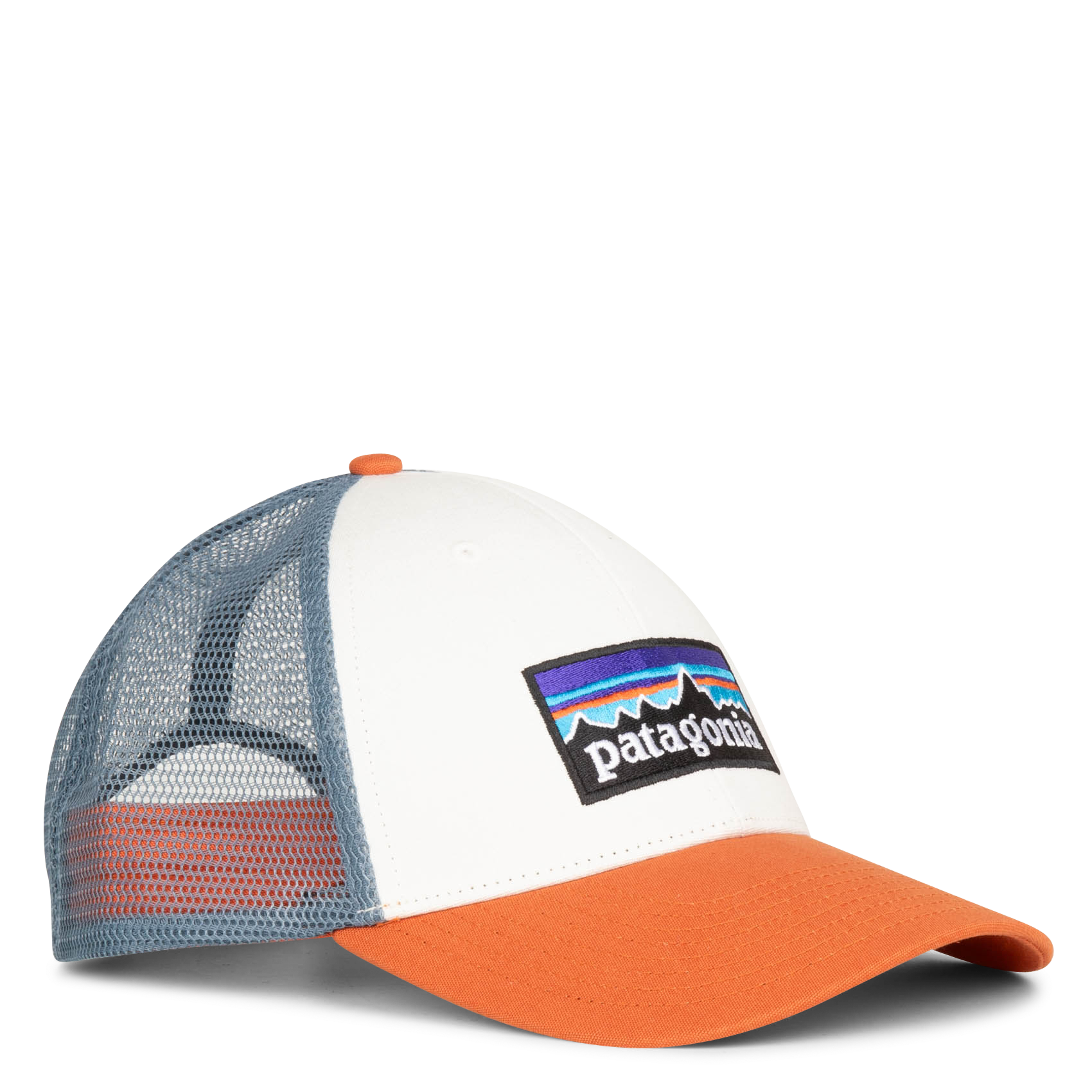 Embroidered Cotton And Mesh Cap White W-redtail Rust Patagonia - Men ...