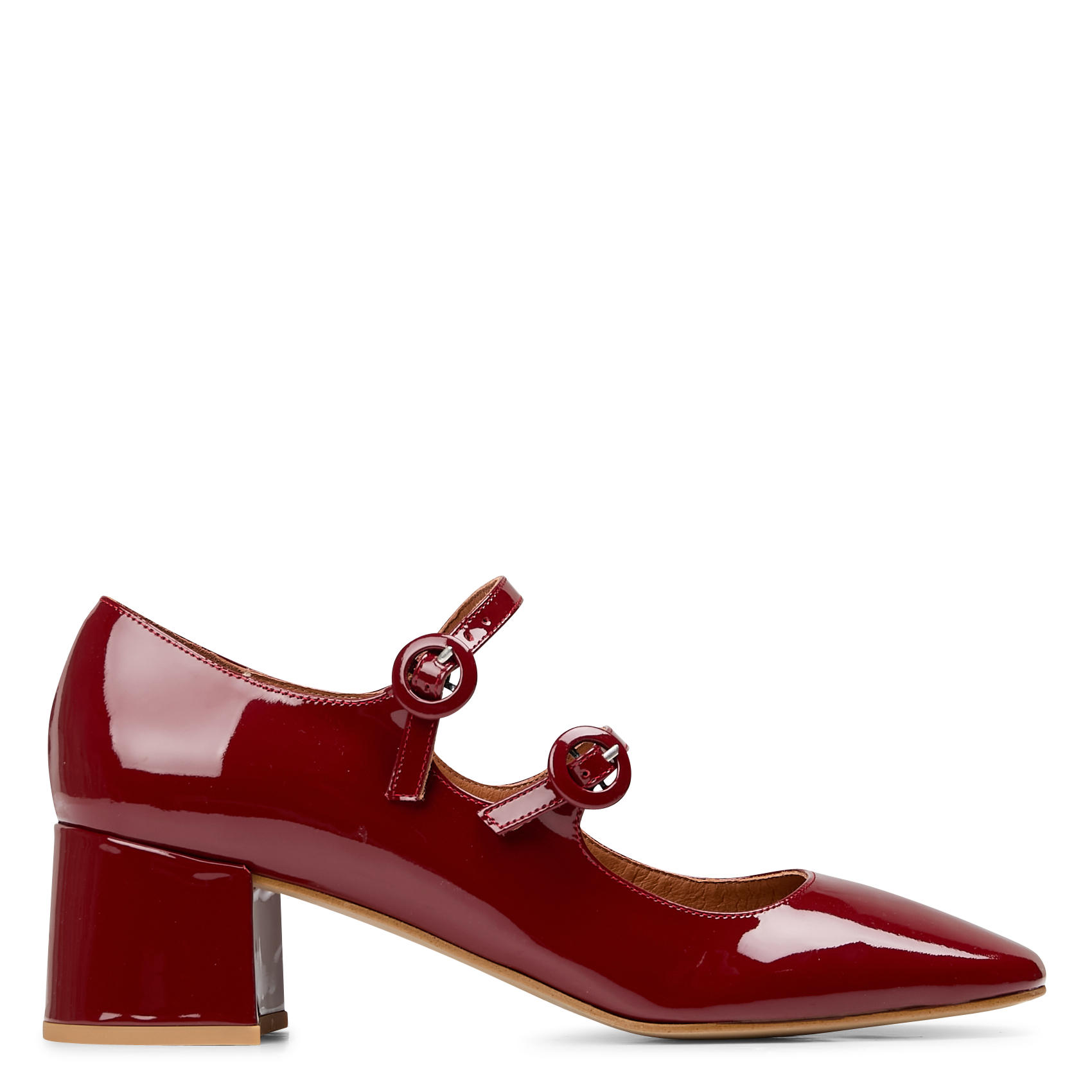 Glazed leather mary janes Rouge carmin Jonak - Women 264-DELOU VERNIS ...