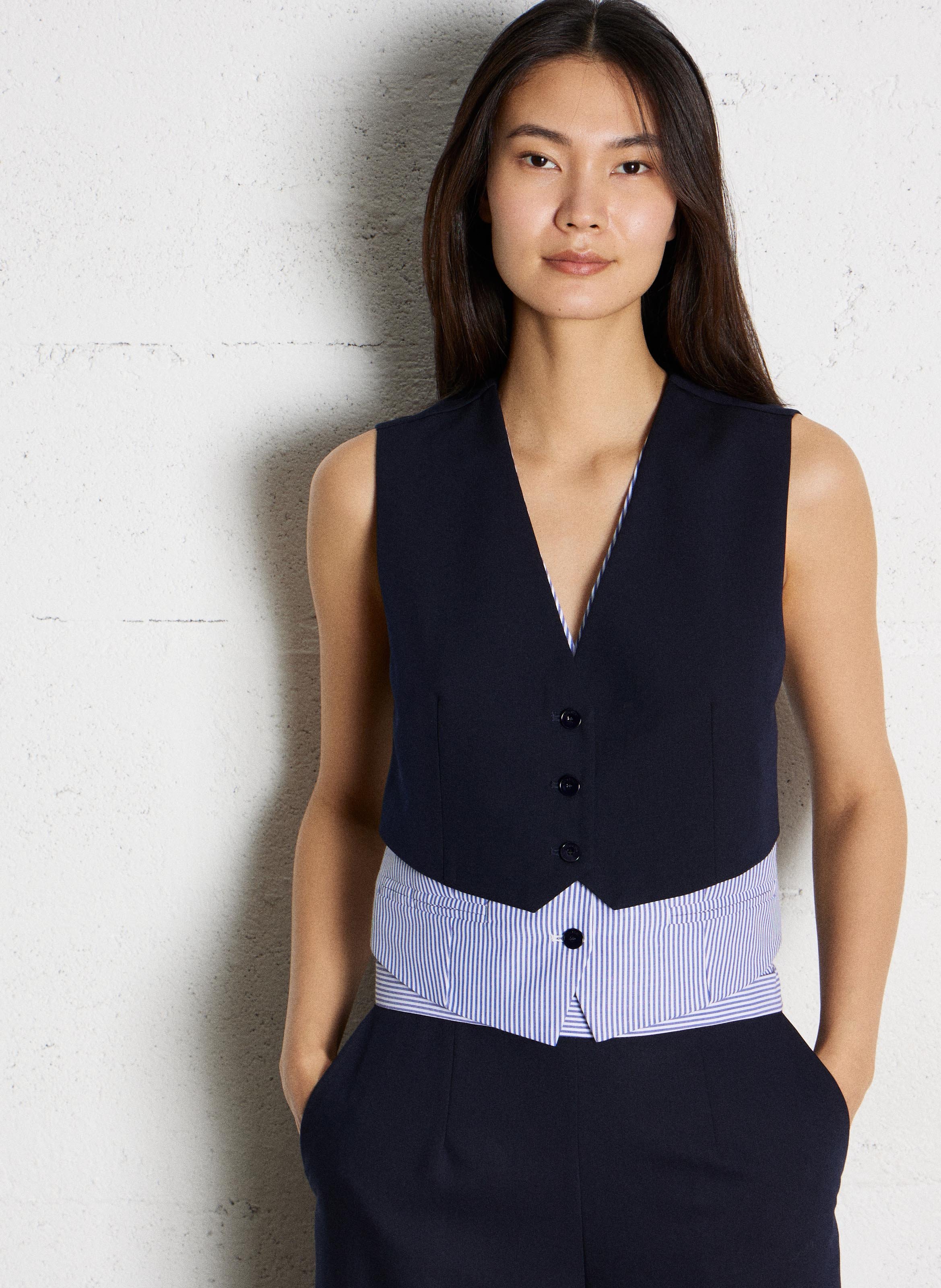 Chaleco de traje dos en uno Midnight blue Imperial - Mujer LC53JIC ...