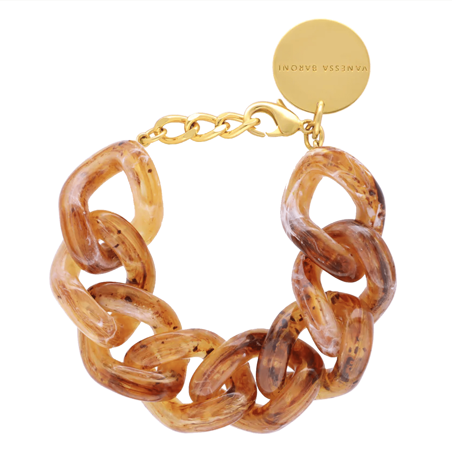 Pulsera De Eslabones Grandes Planos Bernstein Vanessa Baroni - Mujer ...