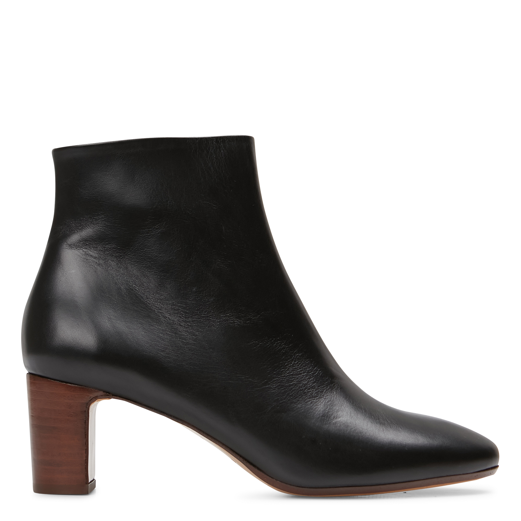 Leather Ankle Boots Noir Rivecour - Women - 290-19-NOIR | Place des ...