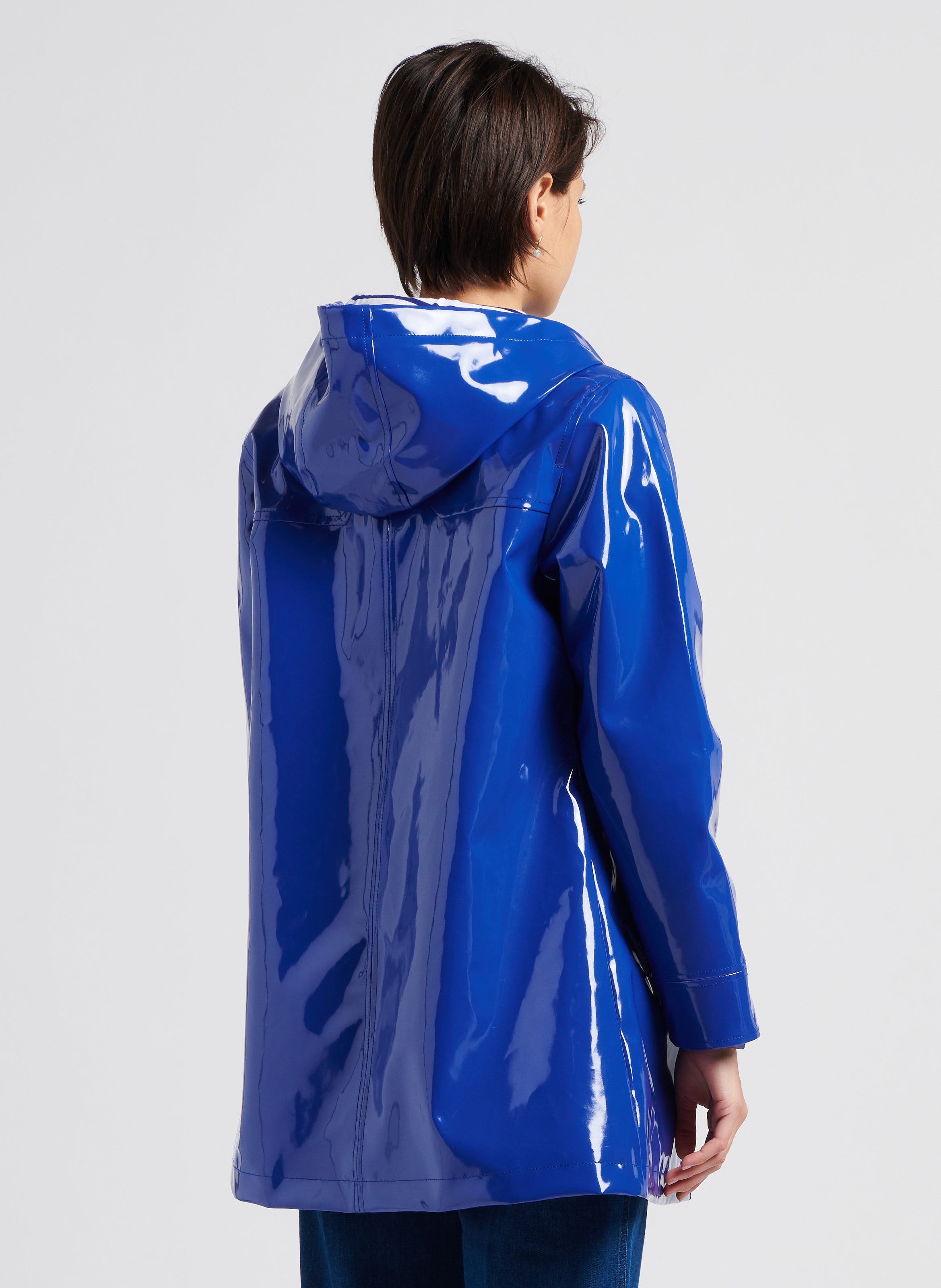 Glanzende Regenjas Met Capuchon Ecolier Armor Lux - Dames | Place des ...