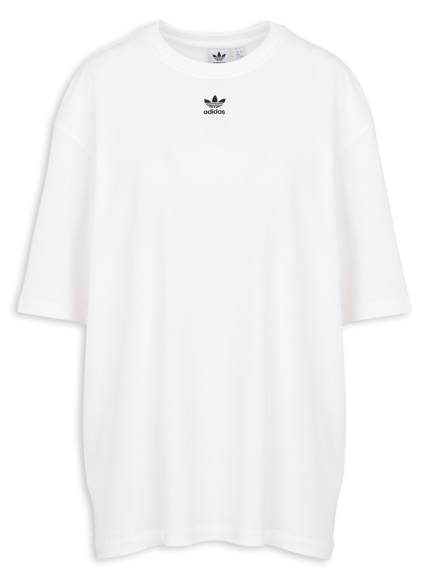 Round-neck Cotton T-shirt White Adidas - Women - IA6461-WHITE-WHITE ...