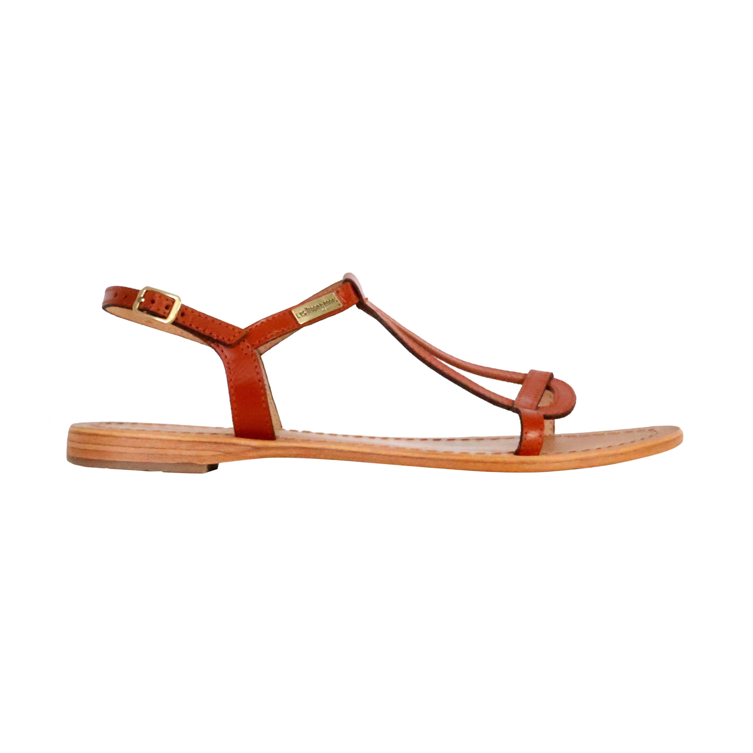 Sandales Cuir Hamess Brique Les Tropeziennes Par M.belarbi - Femme