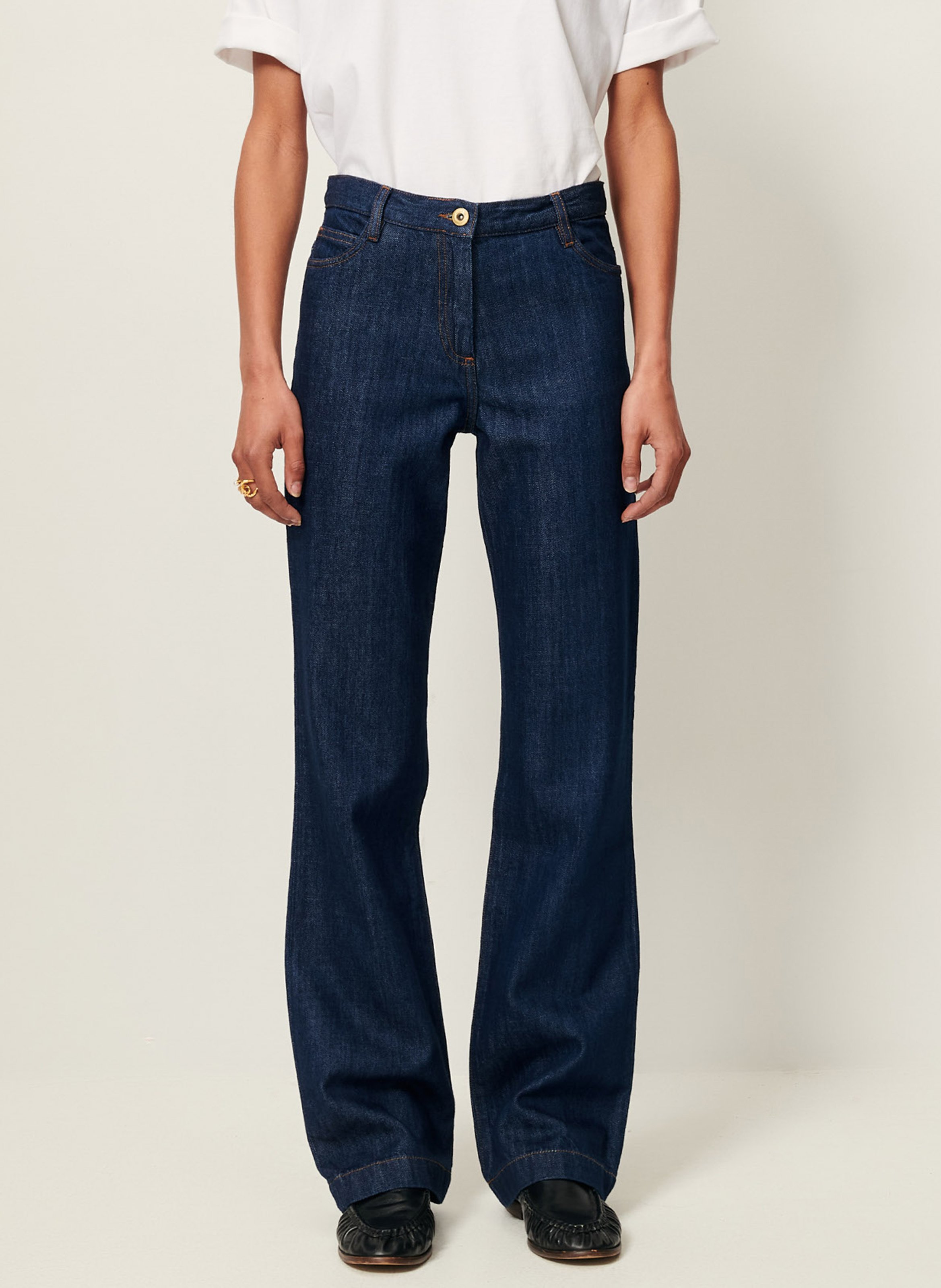 Pantalón de algodón recto csally Bluenim Sessun - Mujer JANEBLUE | Place des Tendances