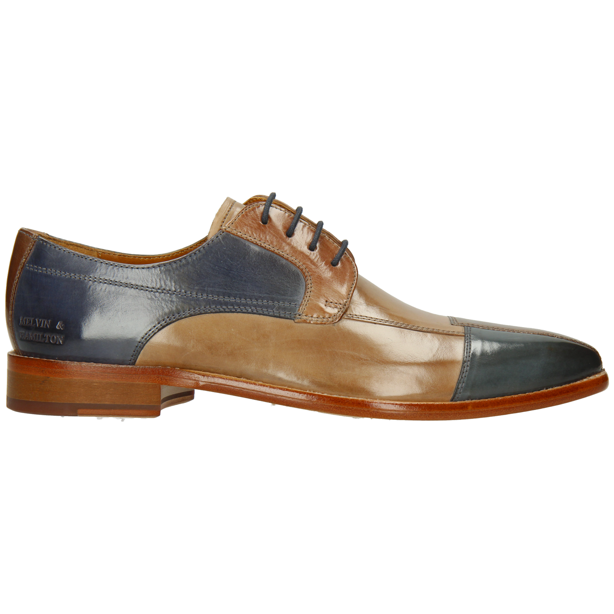Arthus Leather Derby Shoes Gris Melvin&hamilton - Men - MELVIN&HAMILTON ...