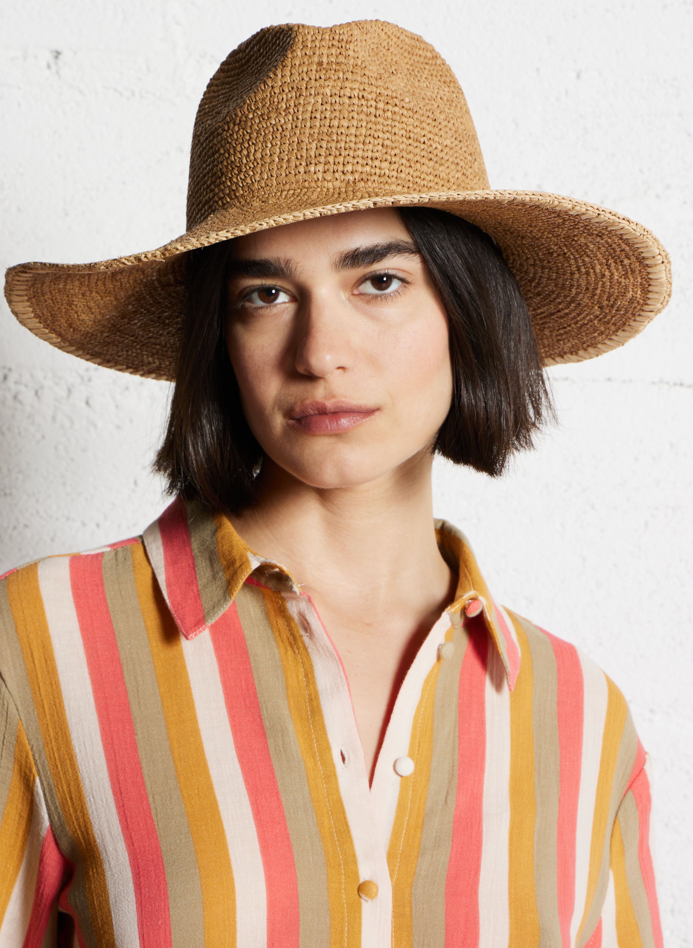 Woven raffia hat The naturel Camalya - Women MANILA | Place des Tendances