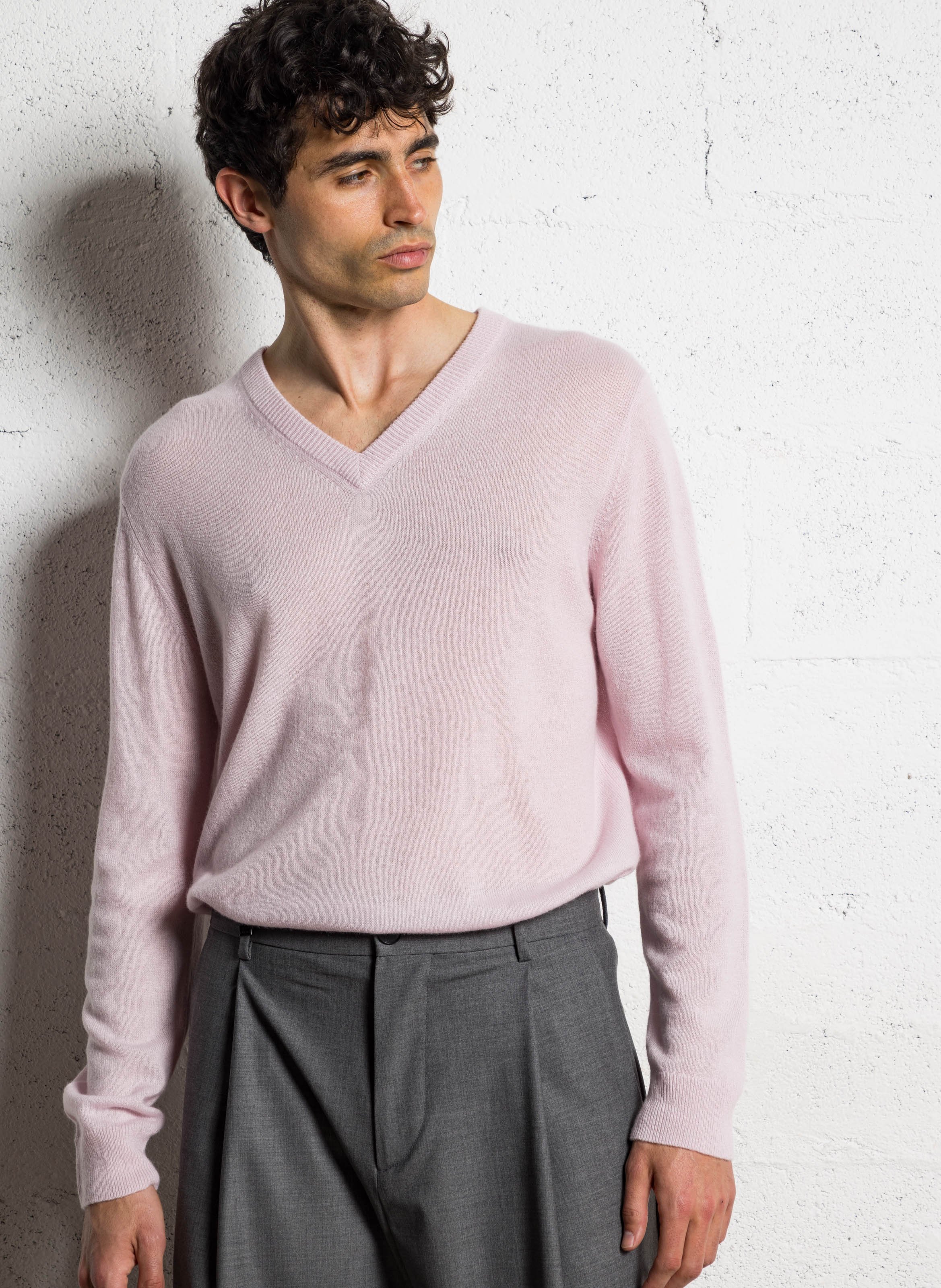 Pull en cachemire Rose Au printemps paris - Homme YVAN-V | Place des ...