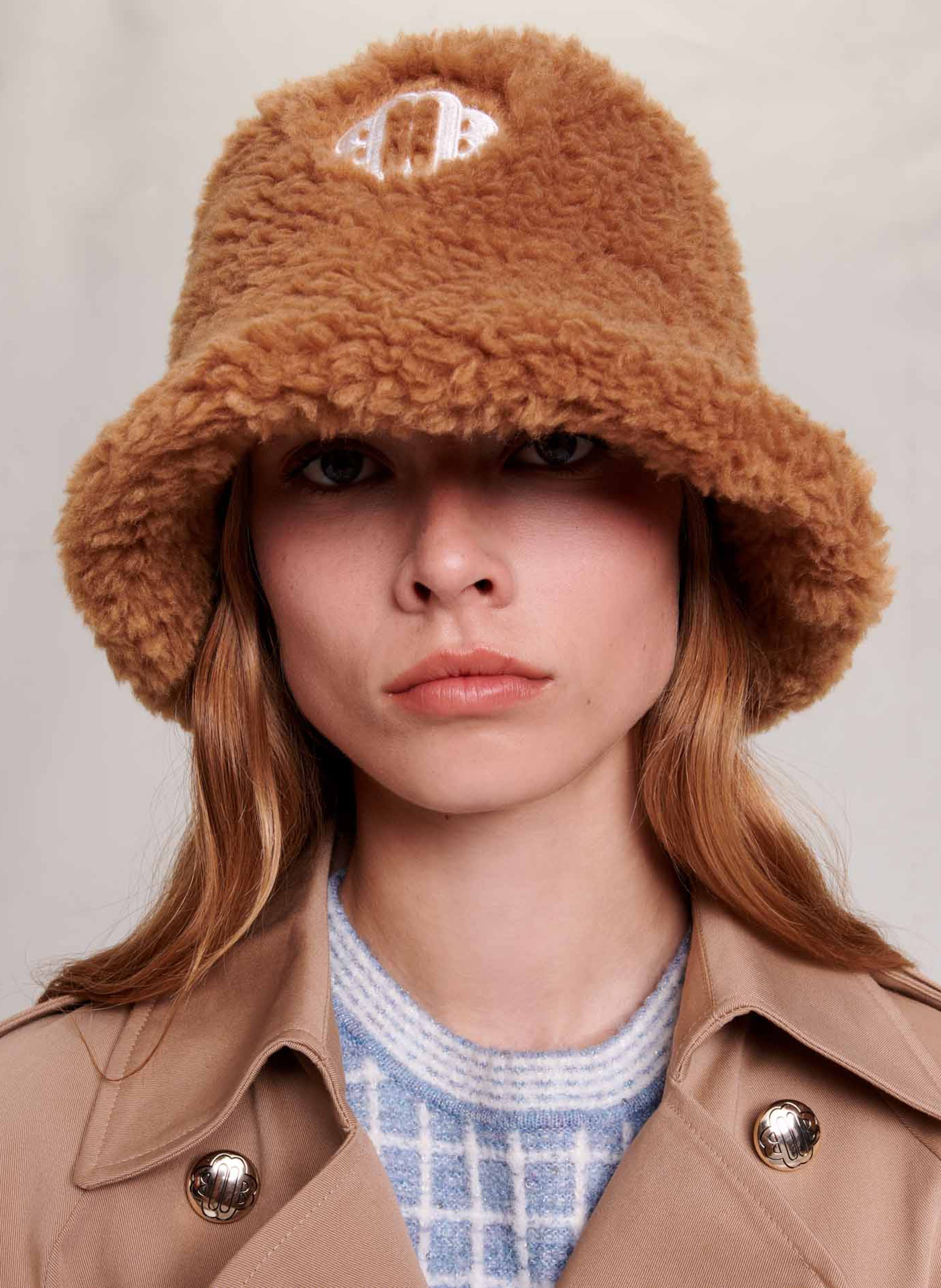 Bob En Sherpa Camel Maje - Femme | Place des Tendances
