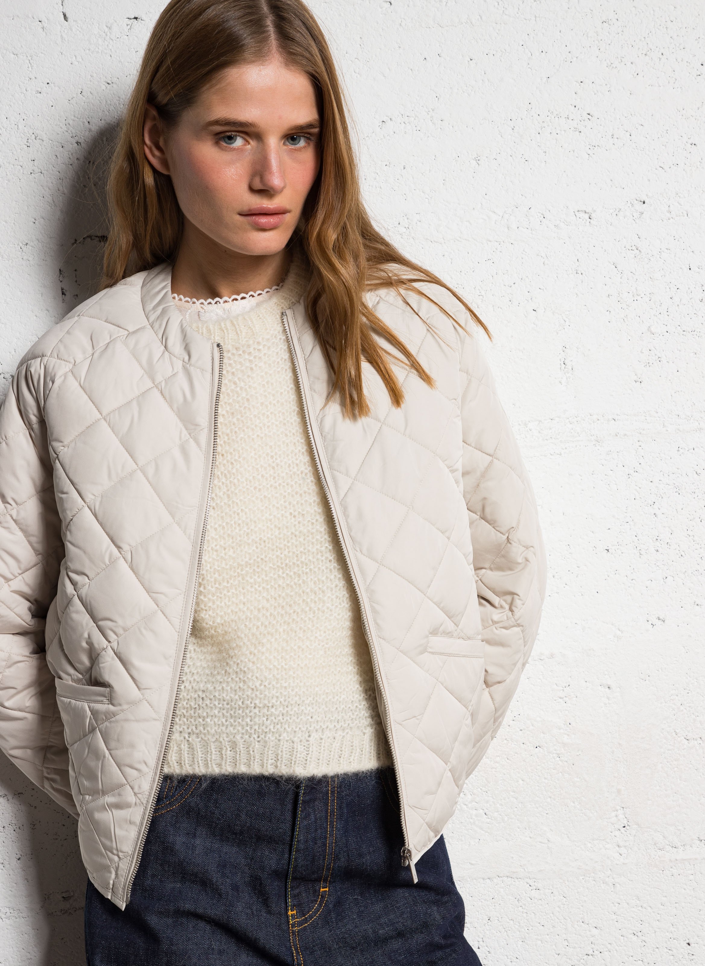 Quilted straight-cut jacket Craie Sud Express - Women 36498 | Place des ...
