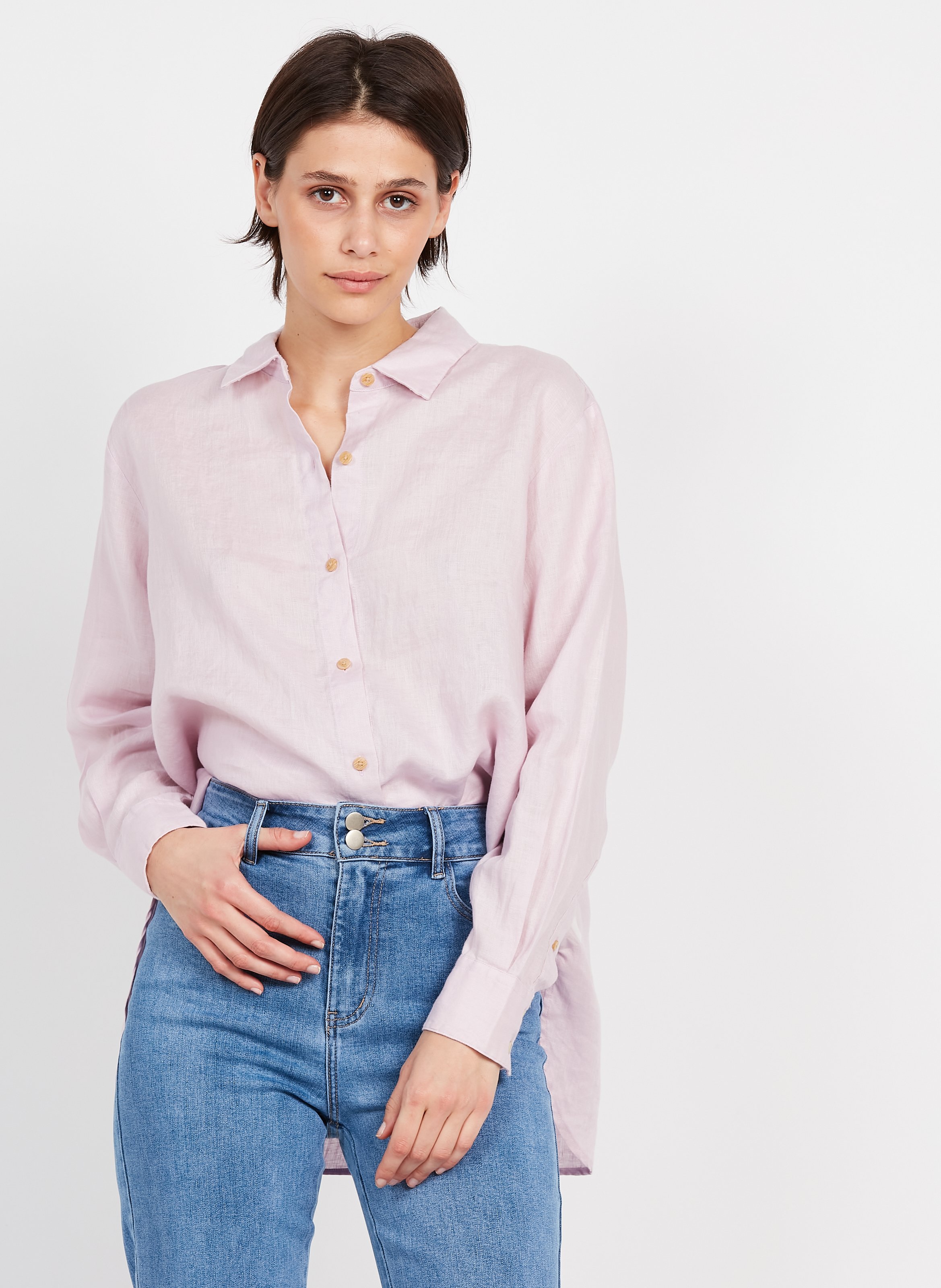 Chemise Col Classique En Lin Lavender Scotch And Soda - Femme | Place ...