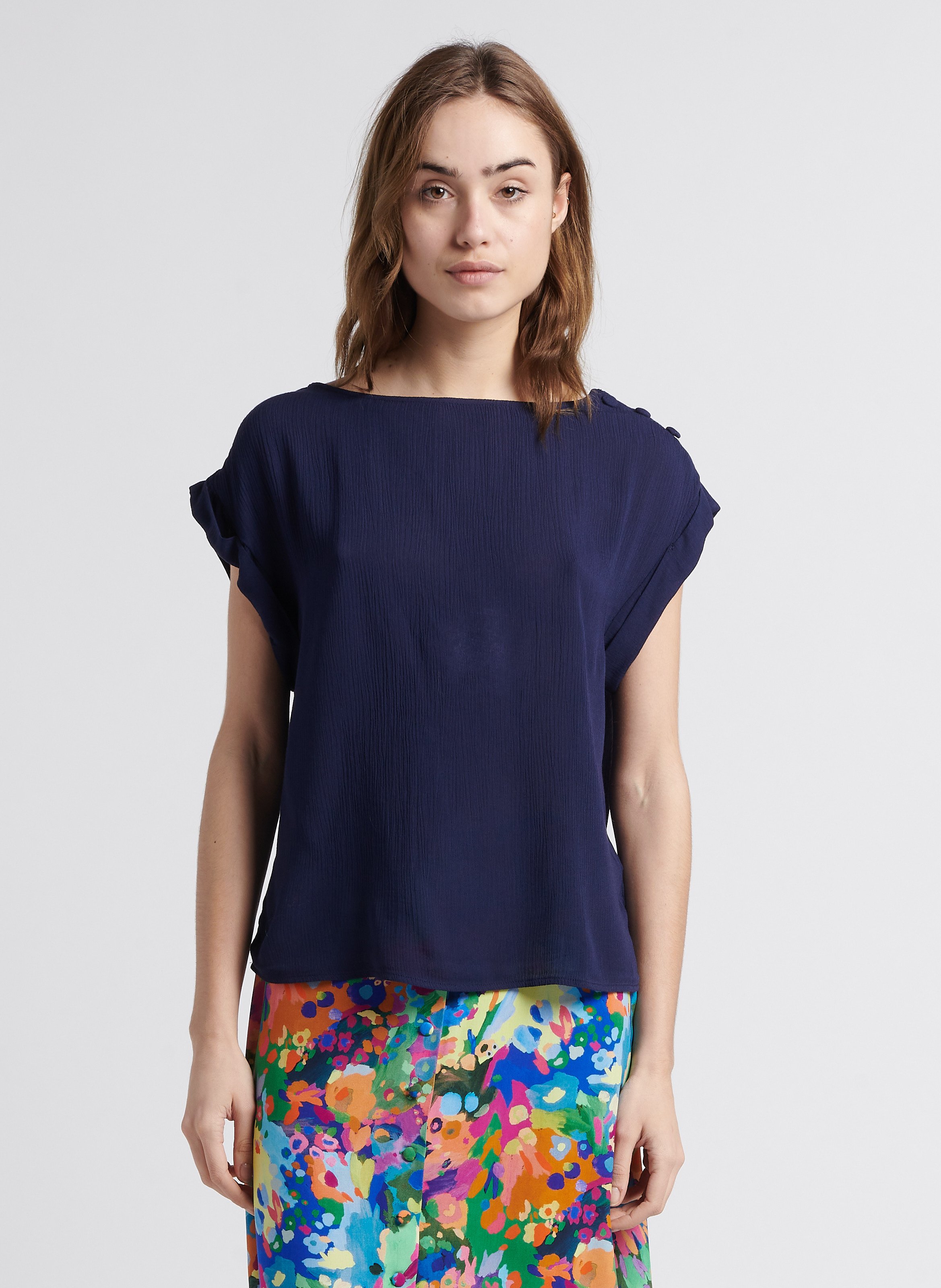 Top Ample à Col Bateau Elina Sailor Marie Sixtine - Femme - J4245 ...
