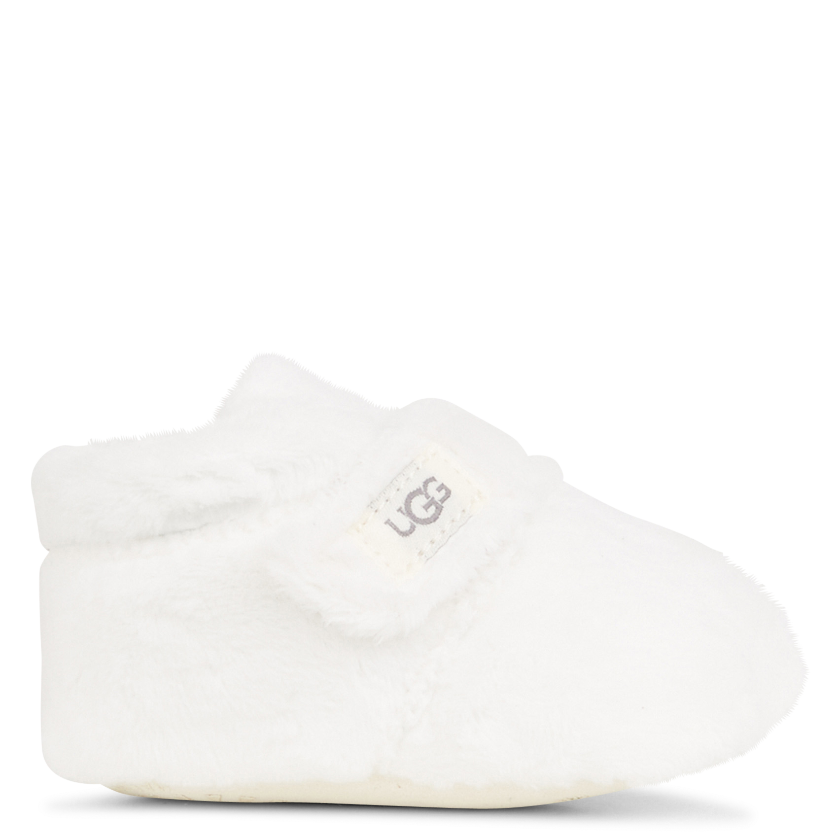 Fur-lined slippers with velcro fastening Vanilla Ugg - Child 1094823I ...