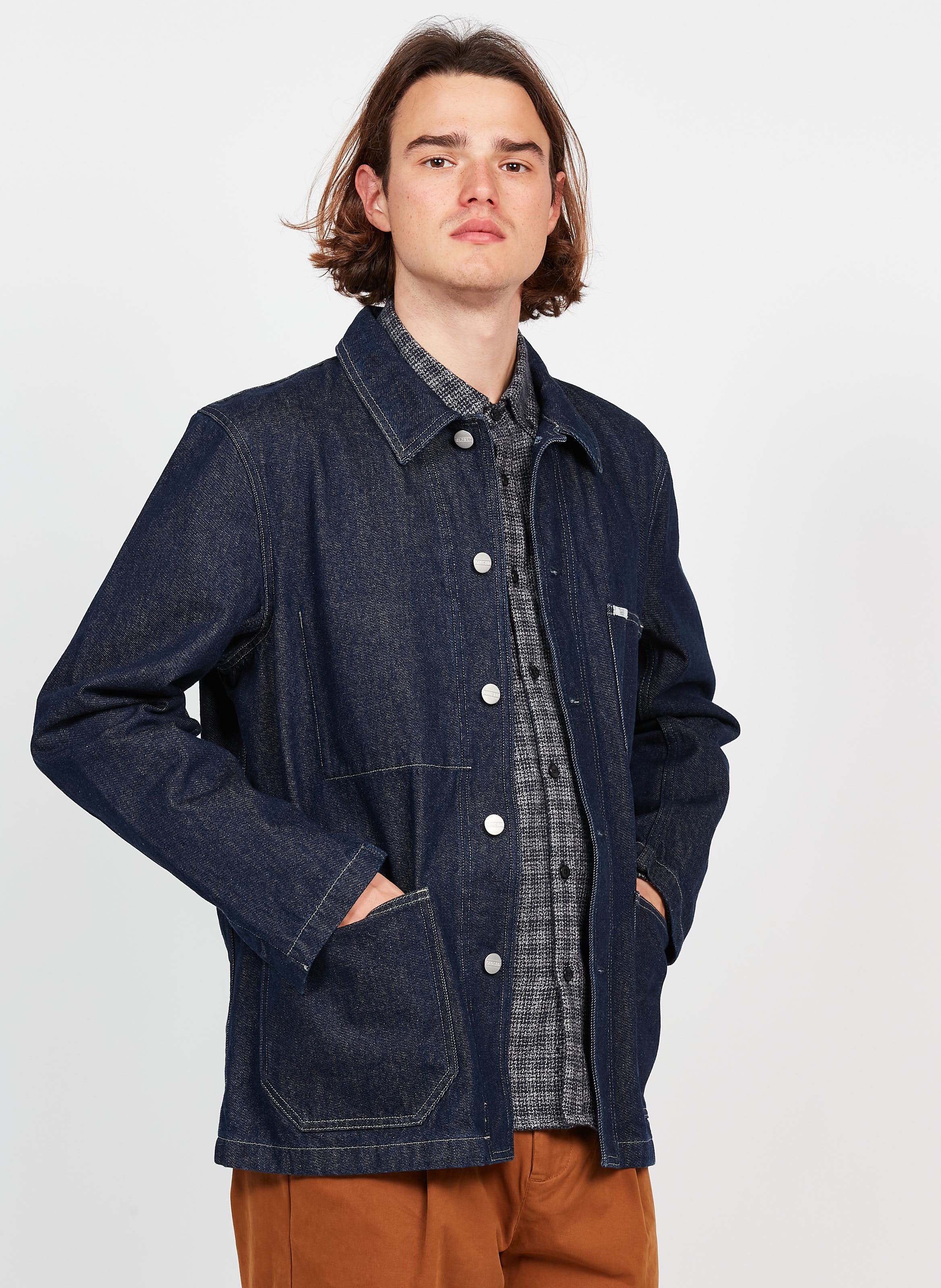 Cotton Denim Jacket Dark Blue Closed - Men | Place des Tendances