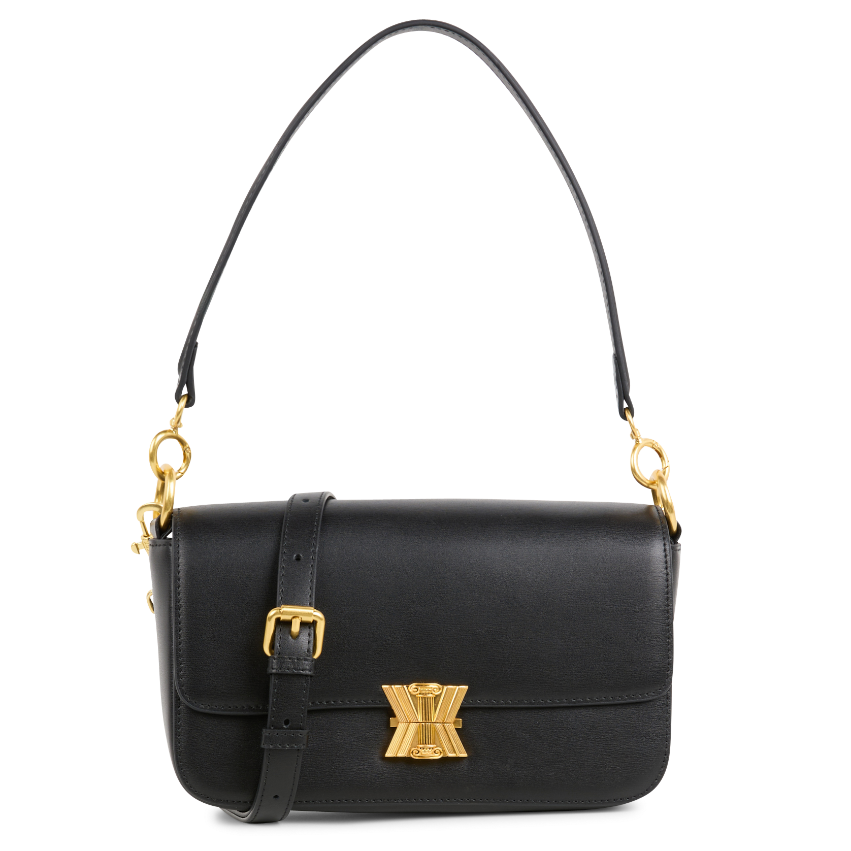 Dori Leather Shoulder Bag Black Kassandre Paris - Women - ALICE-BLACK ...