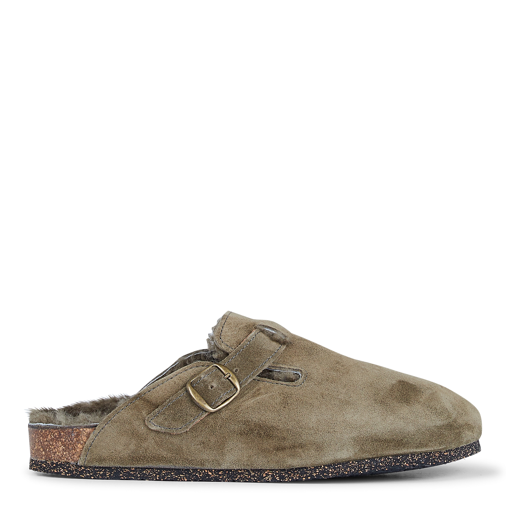 Mules De Piel Aterciopelada Con Forro Truffe Bosabo - Mujer - 230-288BR ...