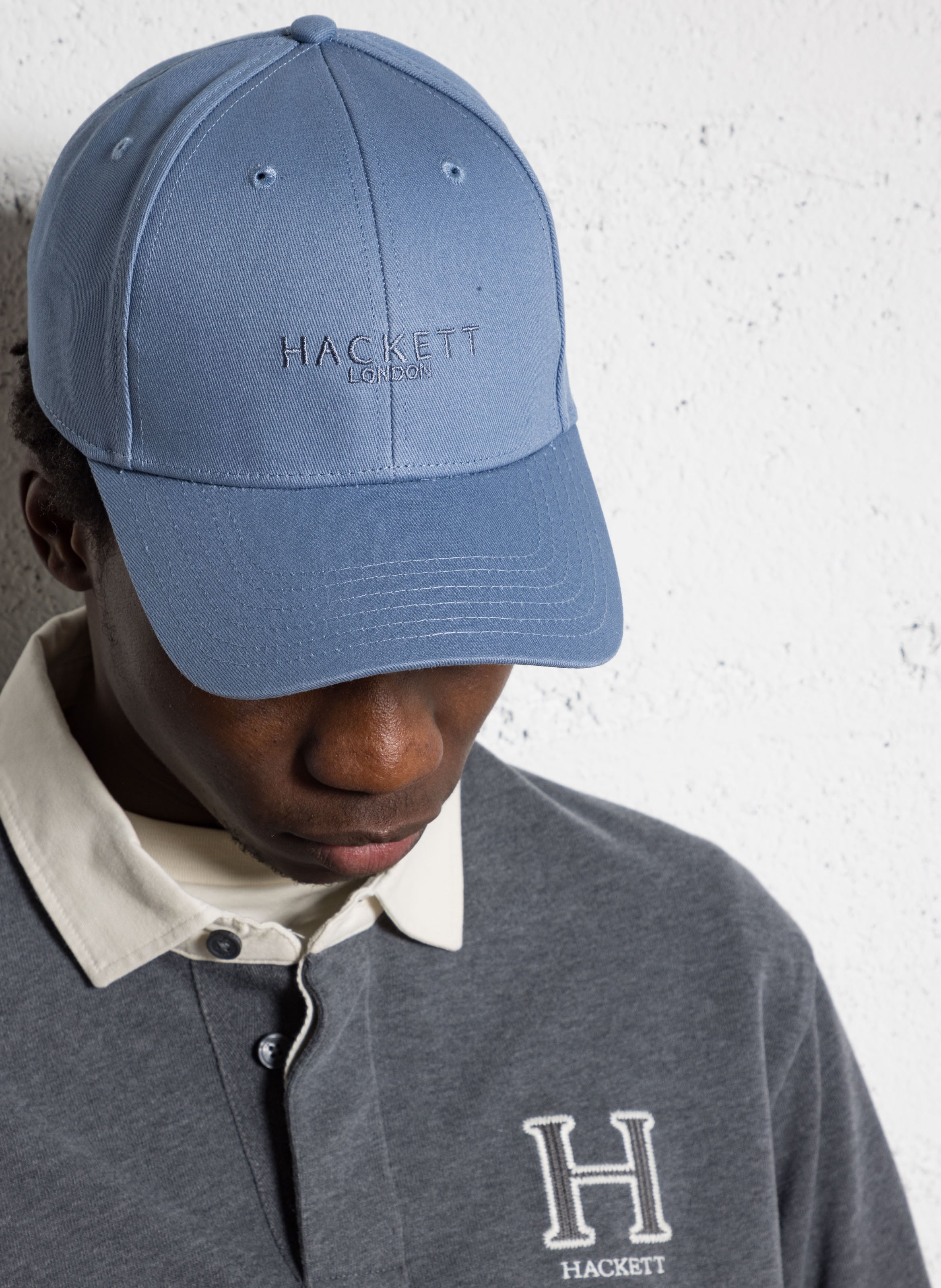 Cotton cap Pacific blue Hackett - Men HM042652 | Place des Tendances