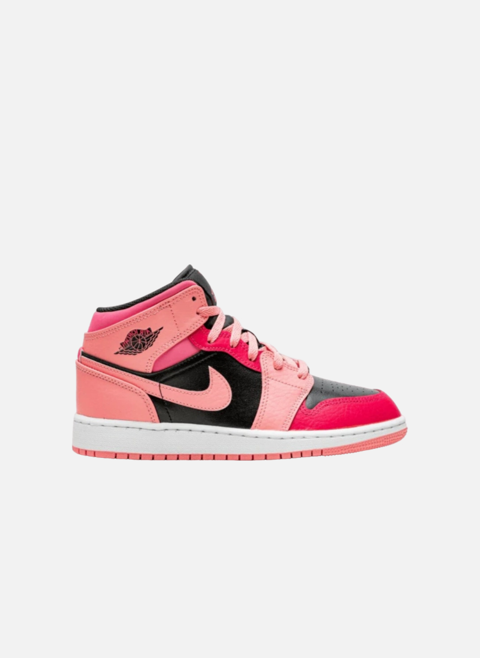 Air jordan 1 mid coral chalk pink Coral chalk/rush pink-black Rose ...